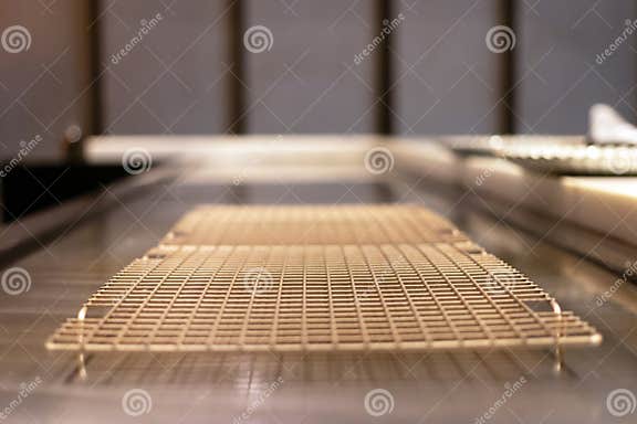 Empty Baking Rack on Kitchen Countertop Stock Image - Image of supply ...