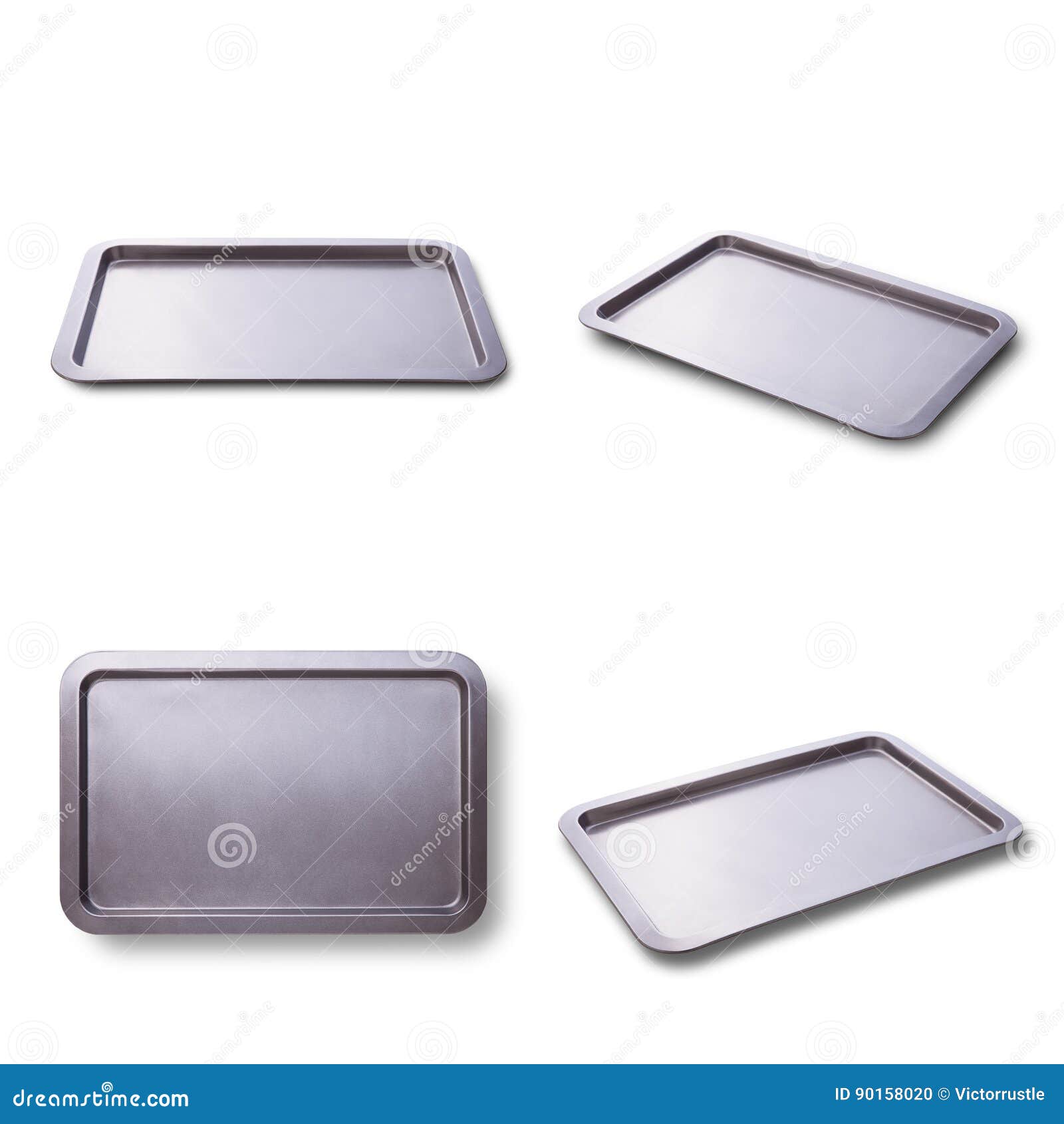 Empty baking tray isolated stock photo. Image of dishware - 90158020