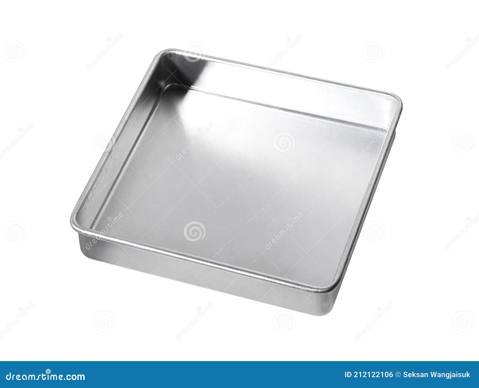 Empty Baking Tray for Oven on White Background Stock Photo - Image of ...