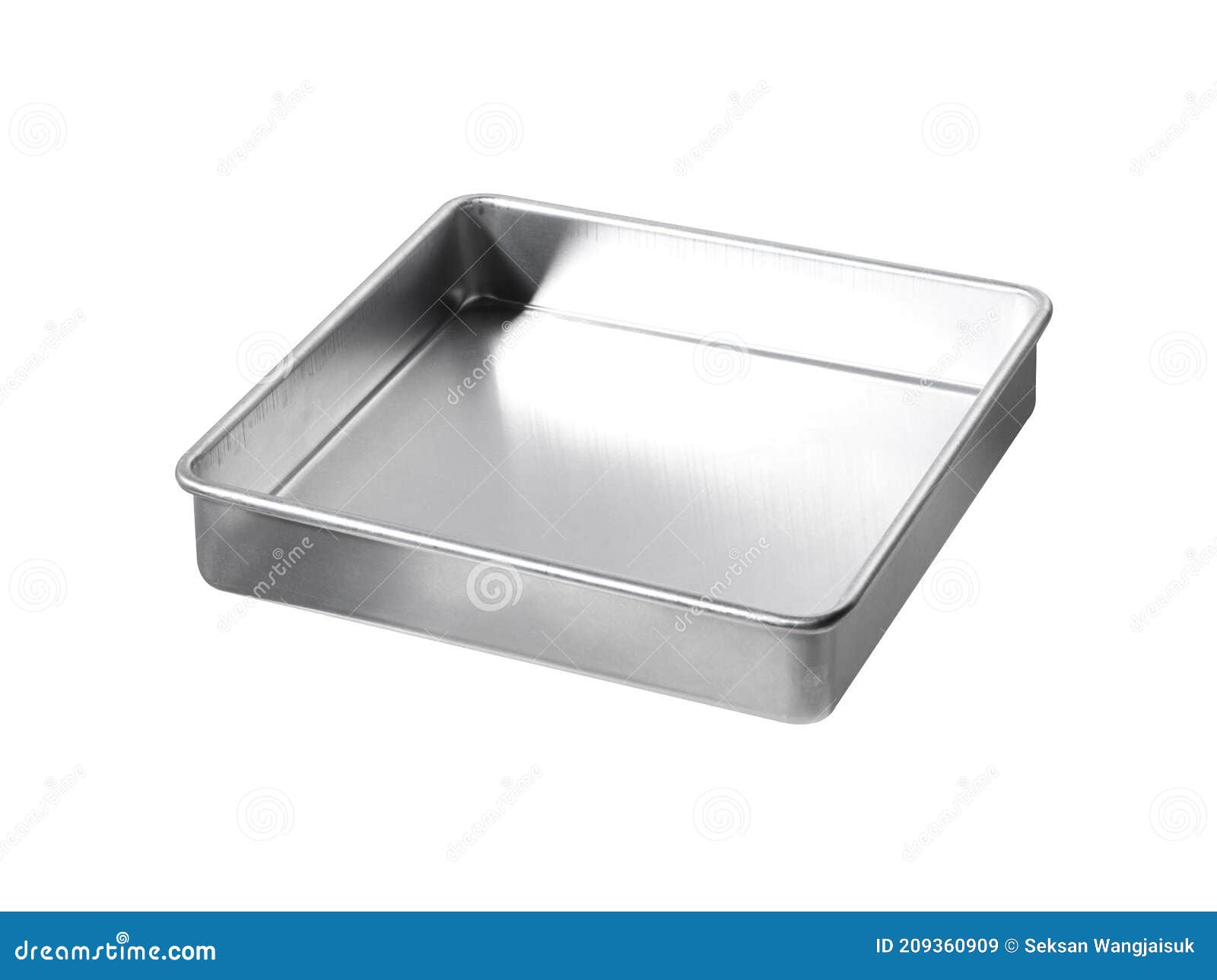 Empty Baking Tray for Oven on White Background Stock Image - Image of ...
