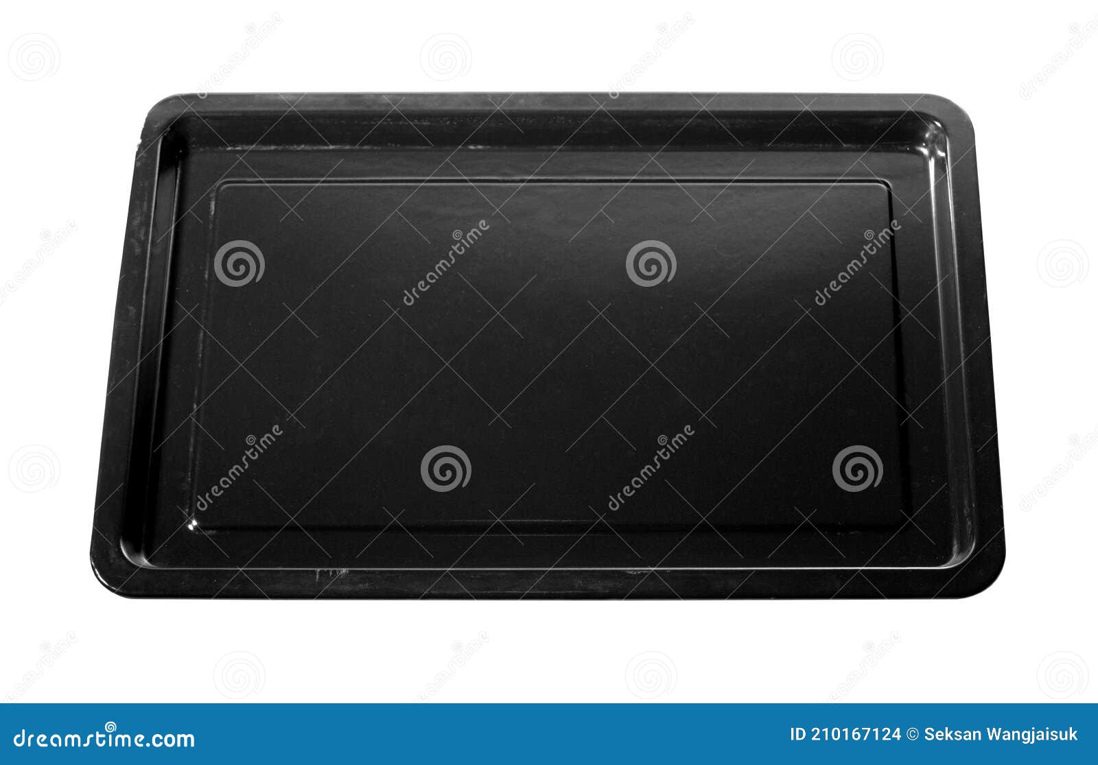 Empty Baking Tray for Oven on White Background Stock Photo - Image of ...