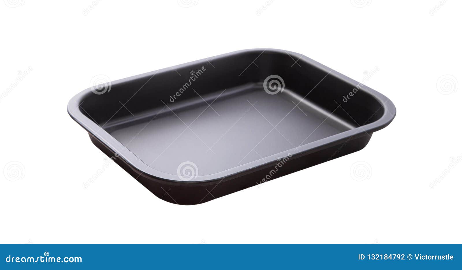 Empty Baking Tray for Pizza Close Up Isolated. Top View Horizontally ...
