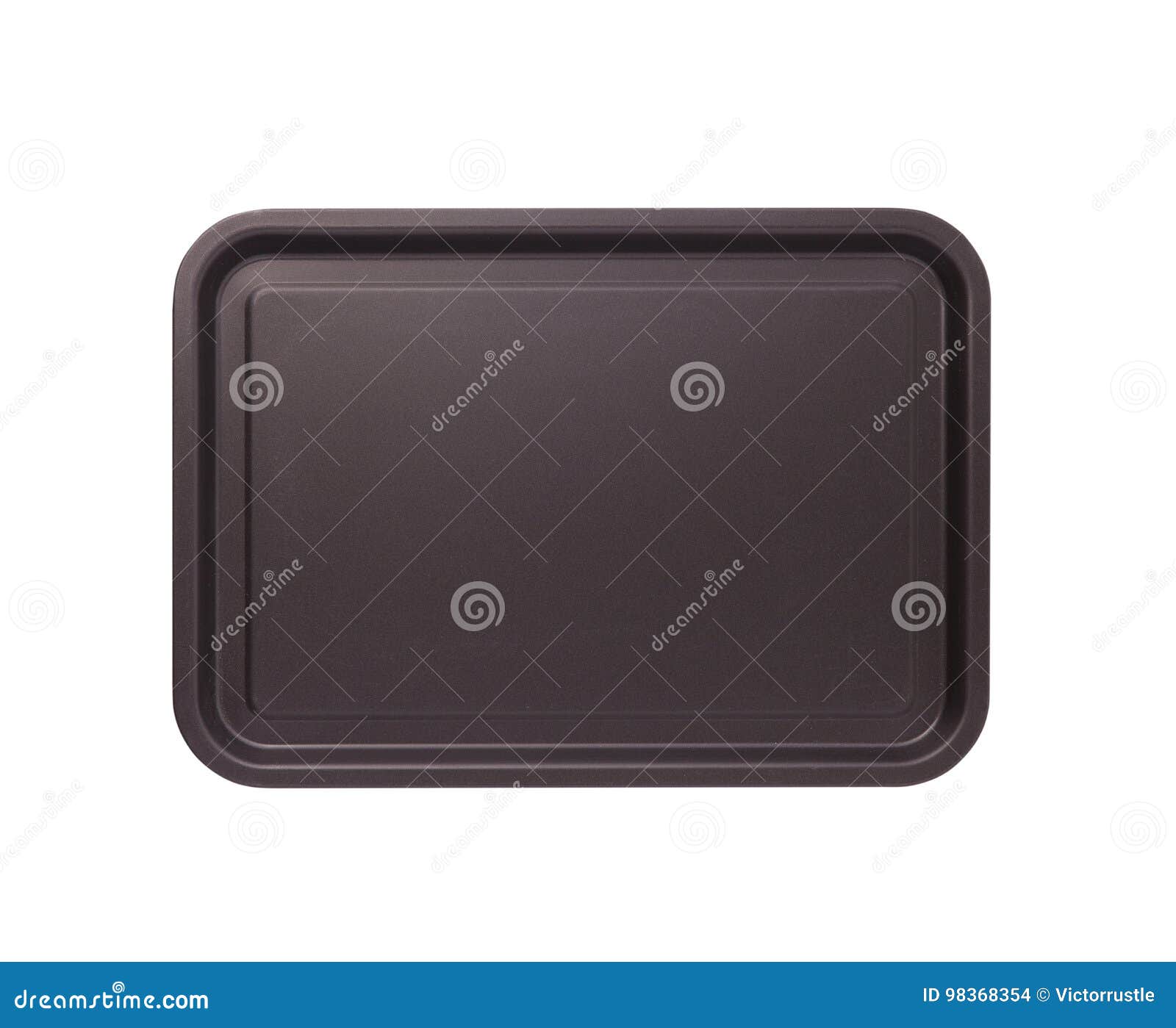 Empty Baking Tray for Pizza Close Up Top View Isolated Square. Mock Up ...