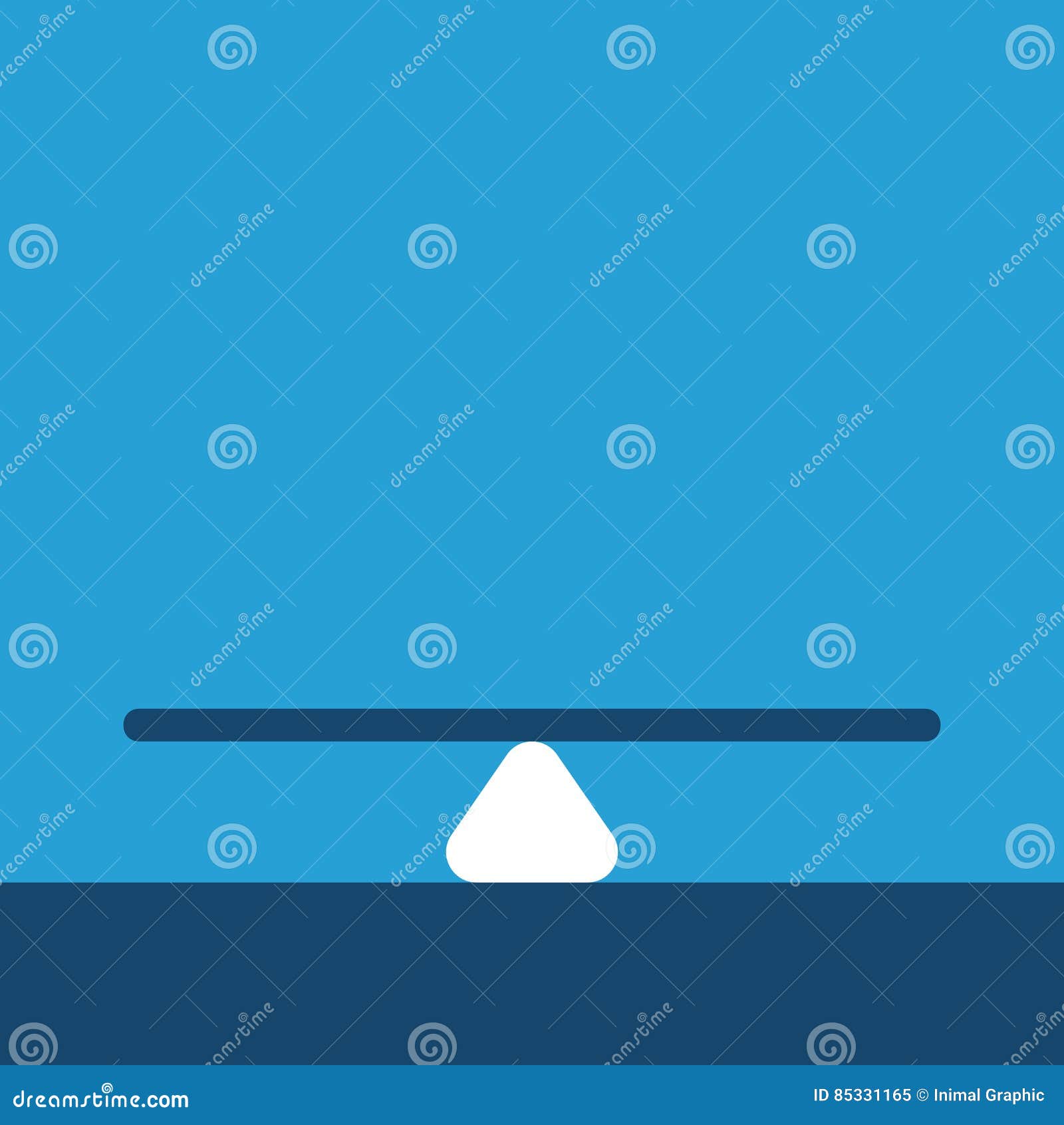 Empty balance on blue stock vector. Illustration of empty - 85331165