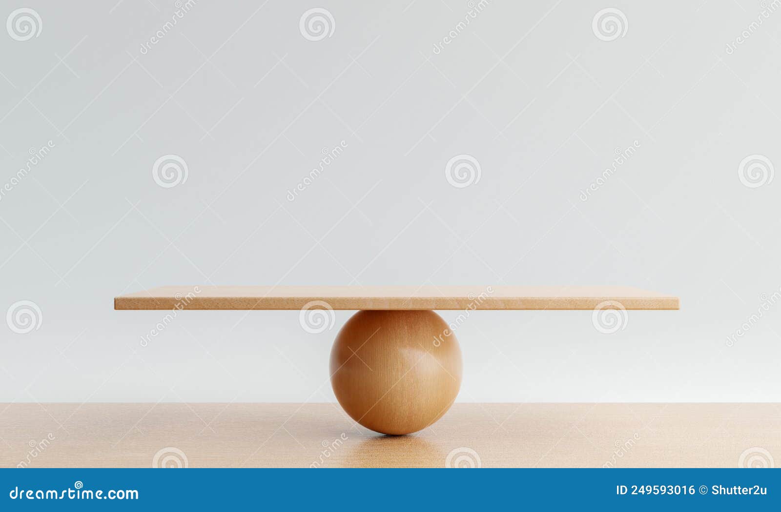 Empty Balance Scale on Wooden Table Background. Object and Metaphor ...
