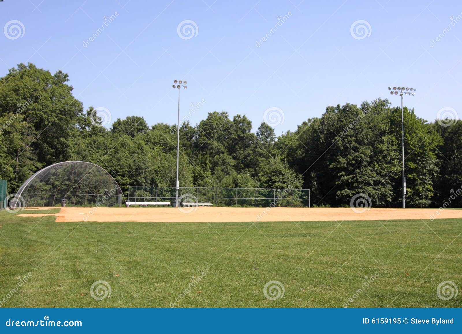Empty Ball Field stock image. Image of arena, outfield - 6159195