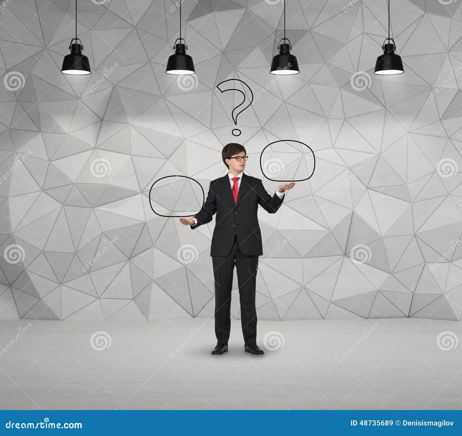 Empty ball in hand stock image. Image of career, professional - 48735689