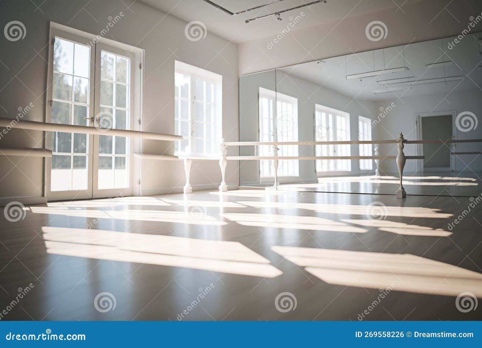 Image Of Ballet Dancer In Silhouette On Stage In Gustav Klimt Style ...