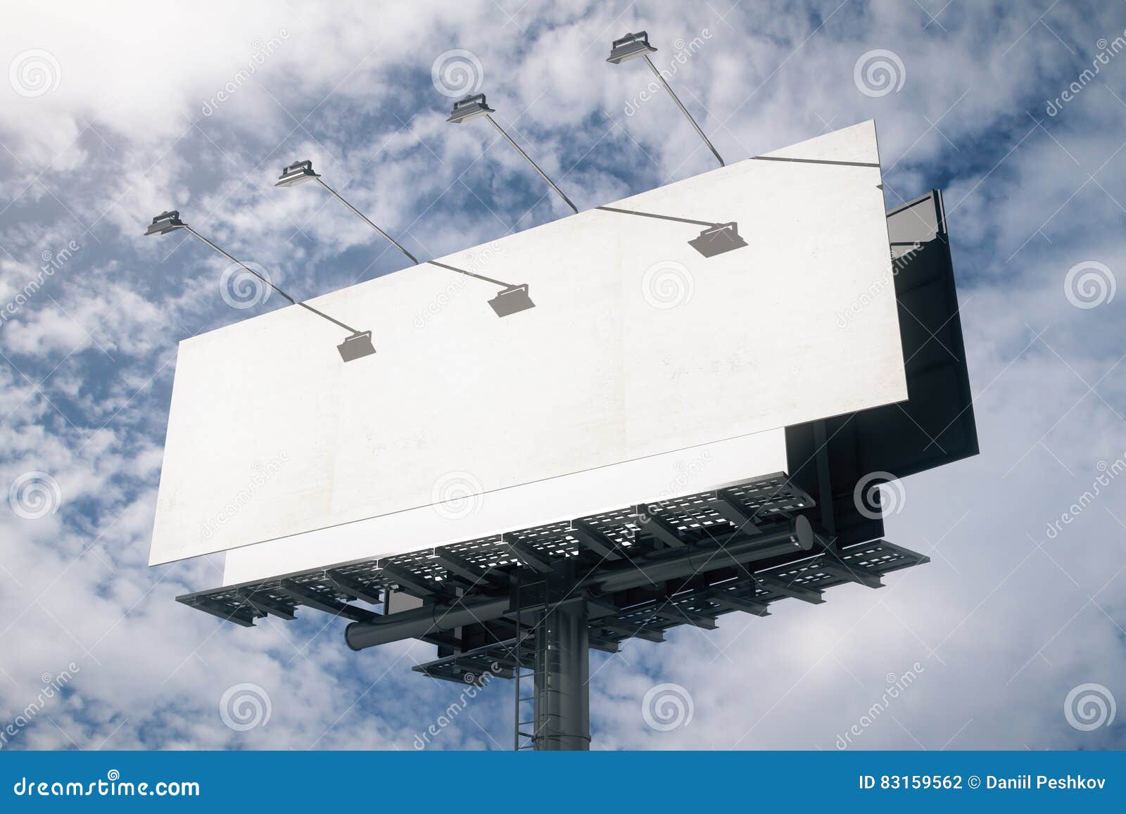 Empty banner, ad concept stock illustration. Illustration of media ...