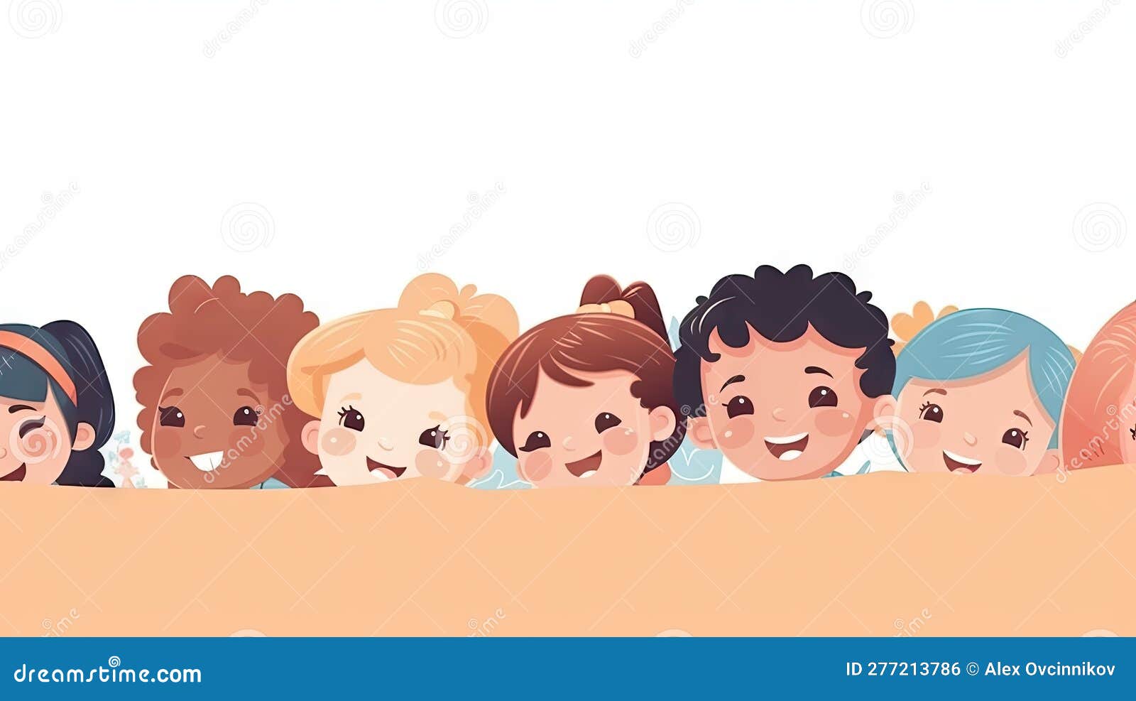 Empty Banner with Children As Header Template for Design Projects ...