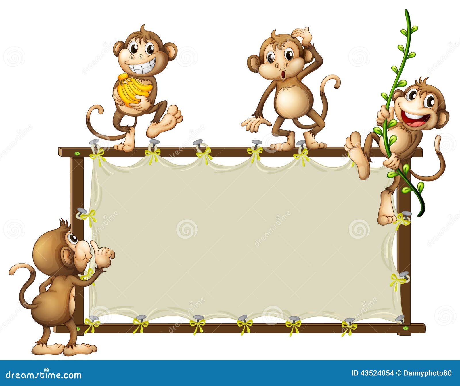 Empty Banner Monkeys Stock Illustrations – 285 Empty Banner Monkeys ...
