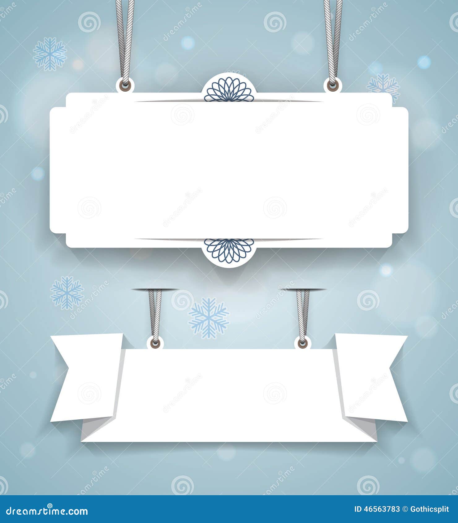 Empty banners stock vector. Illustration of shadow, banners - 46563783