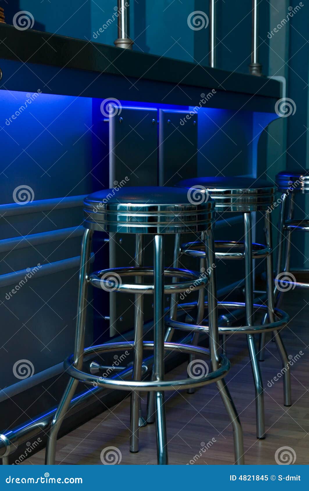 Empty bar stock image. Image of modern, illuminated, evening - 4821845