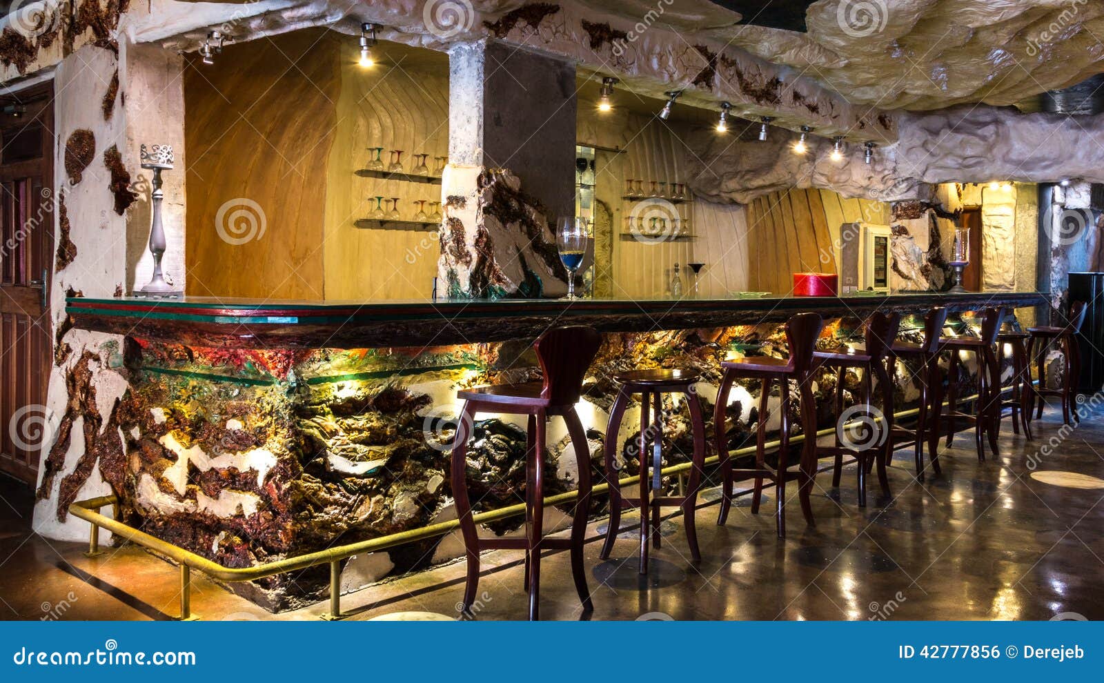 Empty Bar stock photo. Image of seat, design, lifestyle - 42777856