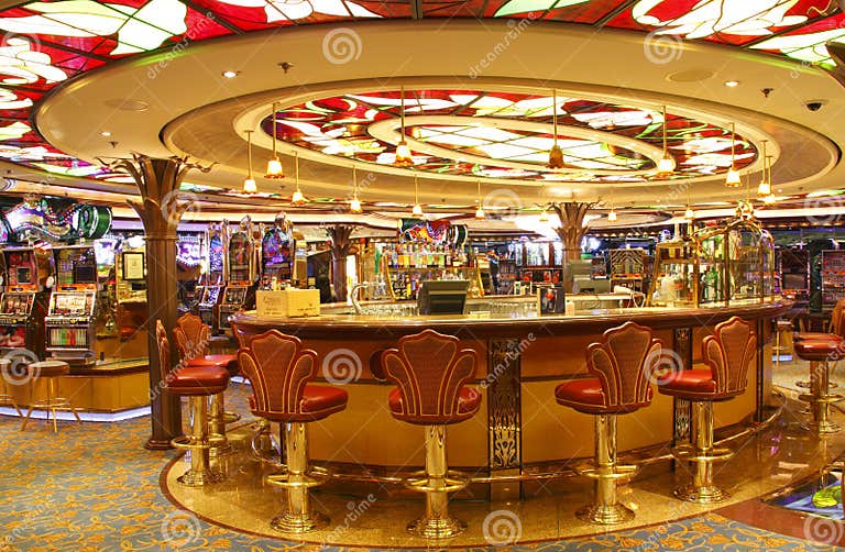 Empty bar in casino editorial photo. Image of empty, stool - 20765041