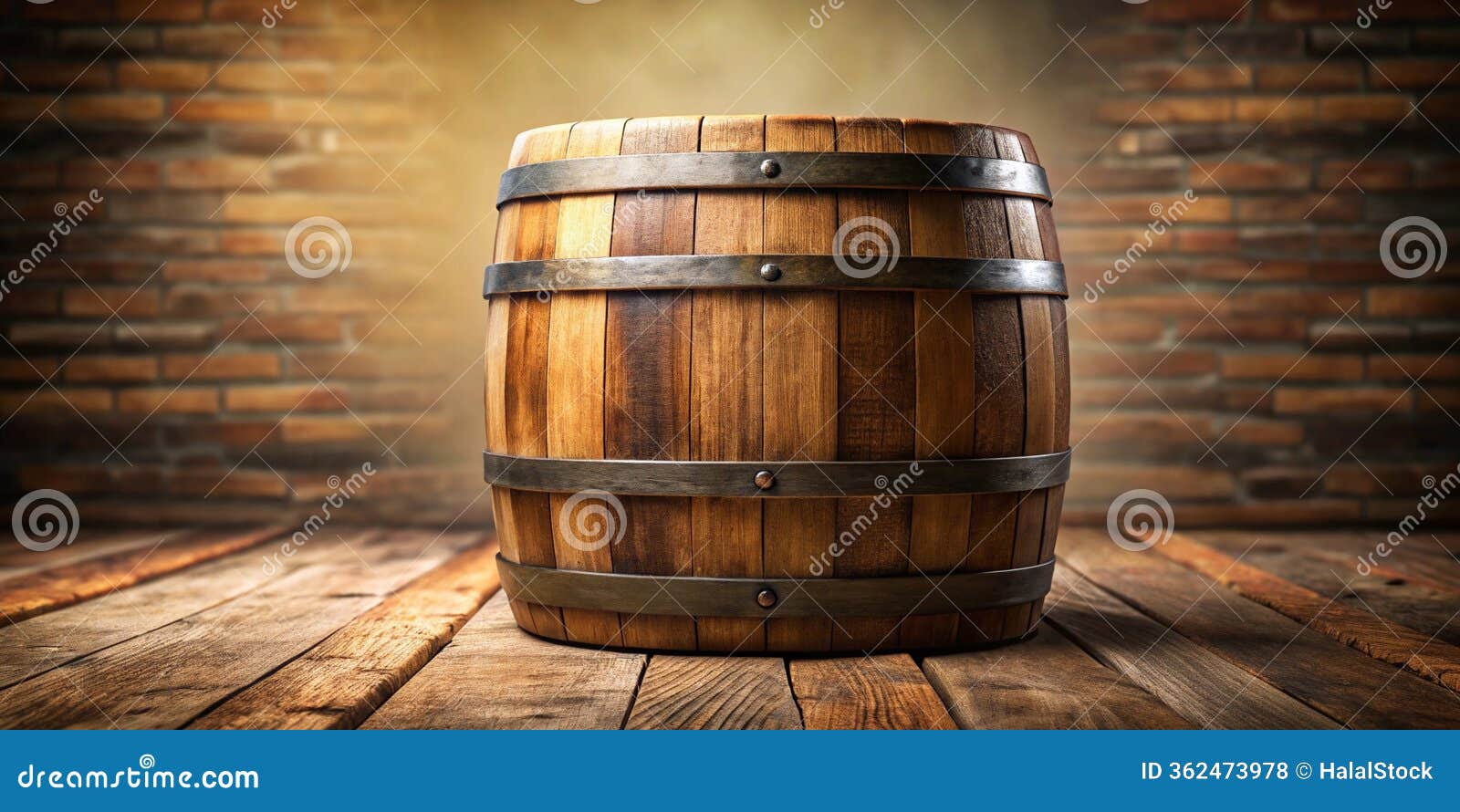 Empty Barrel Shape Background With Open Space For Design Royalty-Free ...