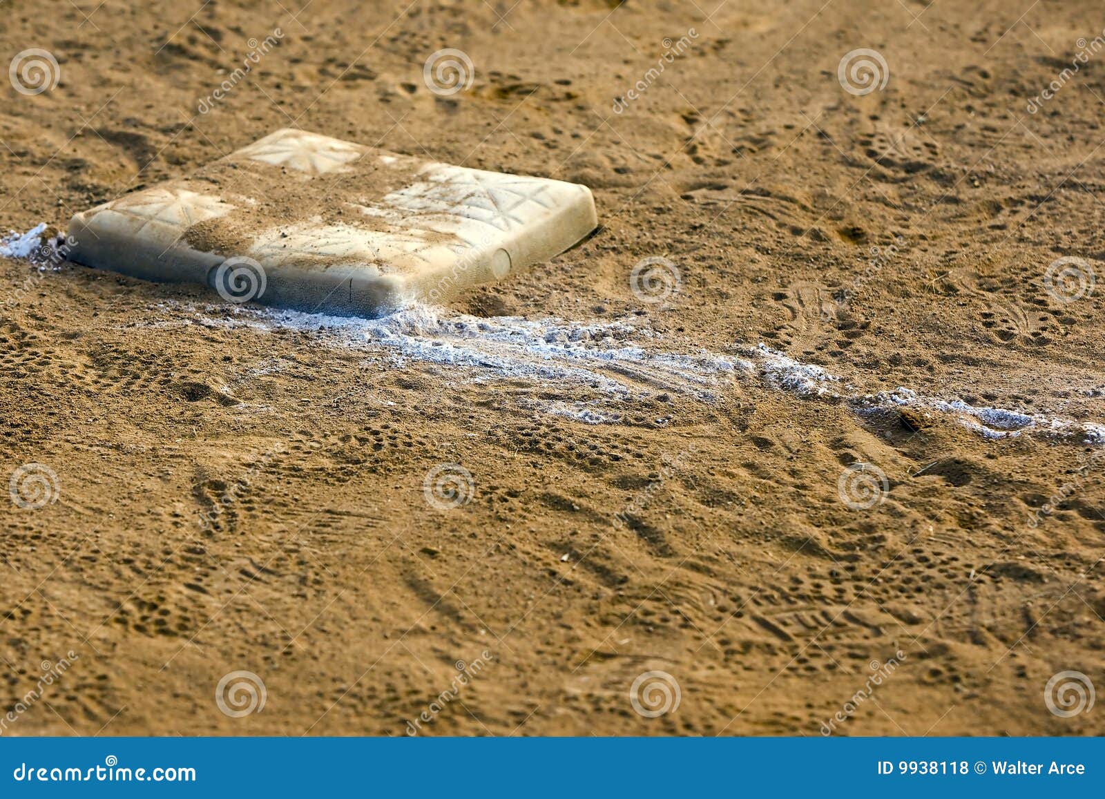 Empty Base on Baseball Field Stock Photo - Image of edge, leather: 9938118