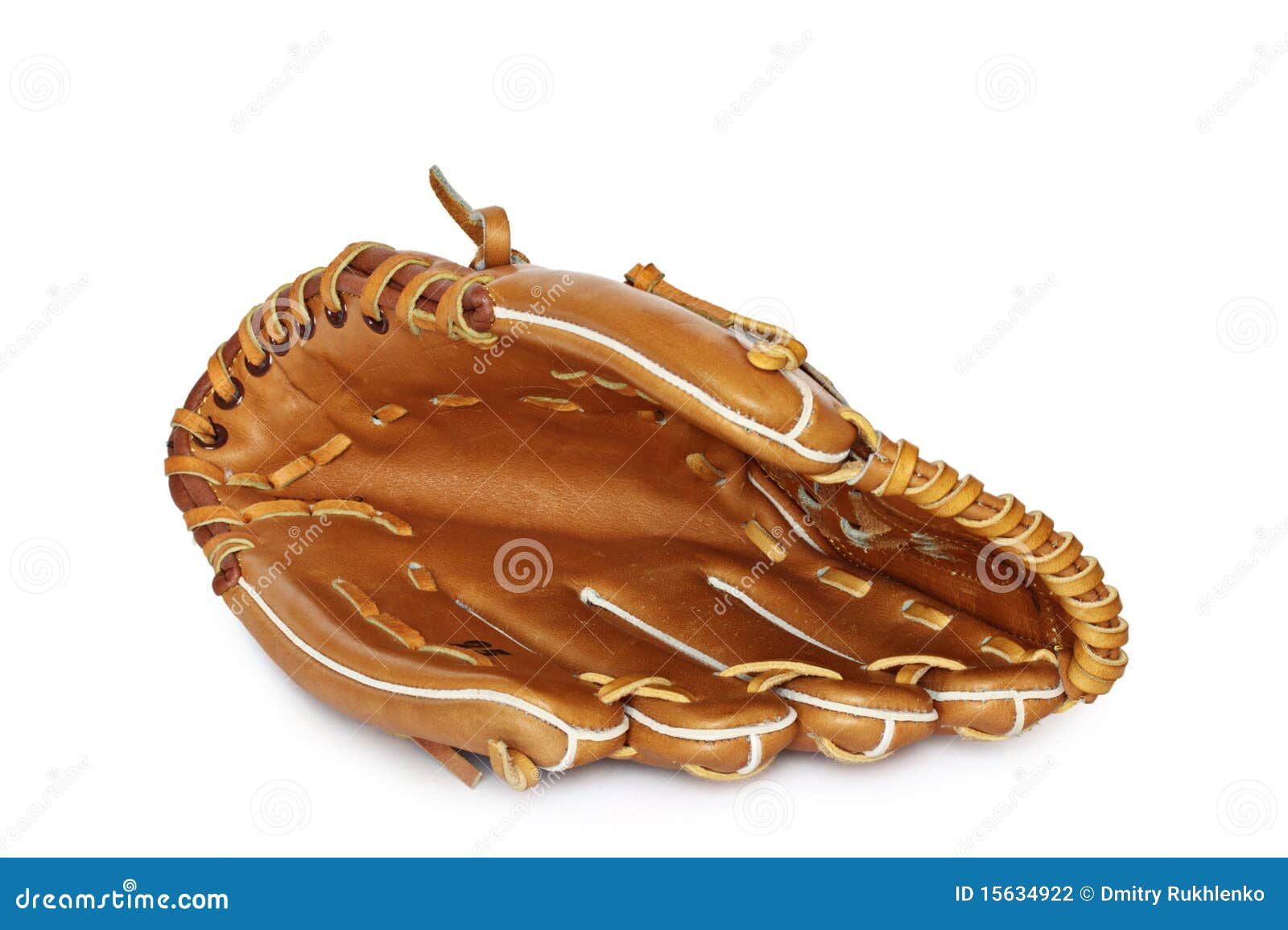 Empty Baseball Catcher Mitt Isolated Stock Photo - Image of ...