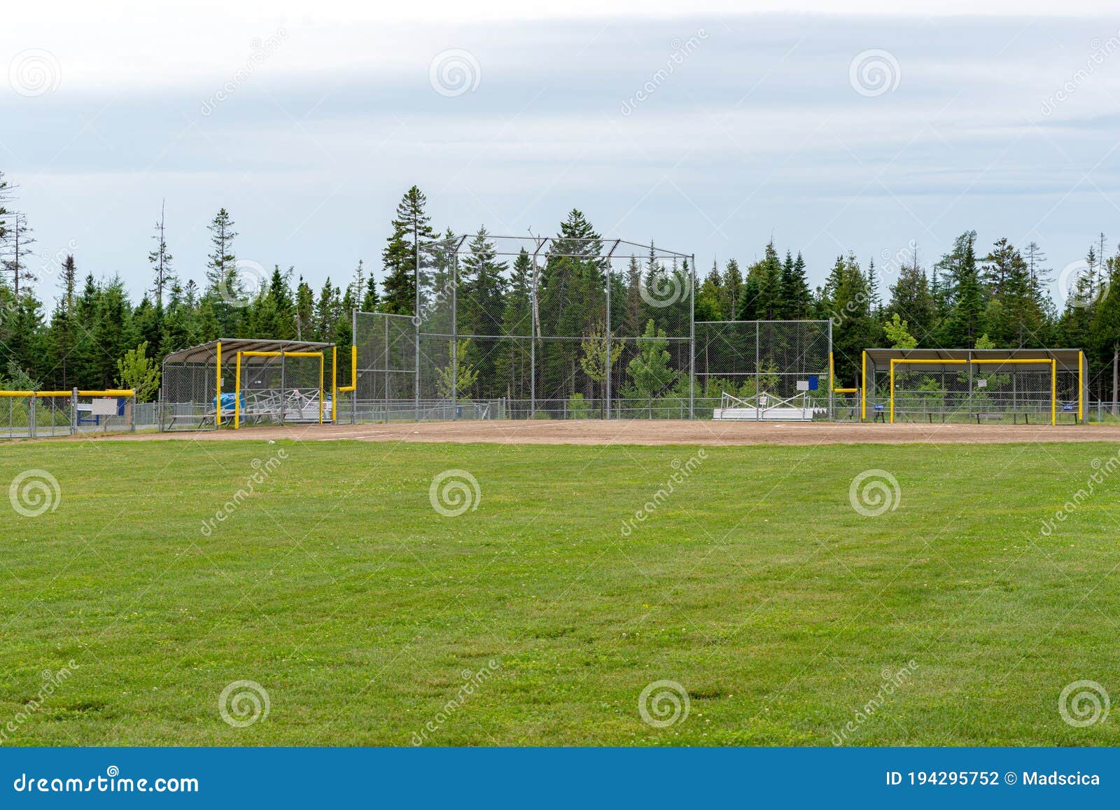 Empty Baseball Field stock photo. Image of amateur, color - 194295752