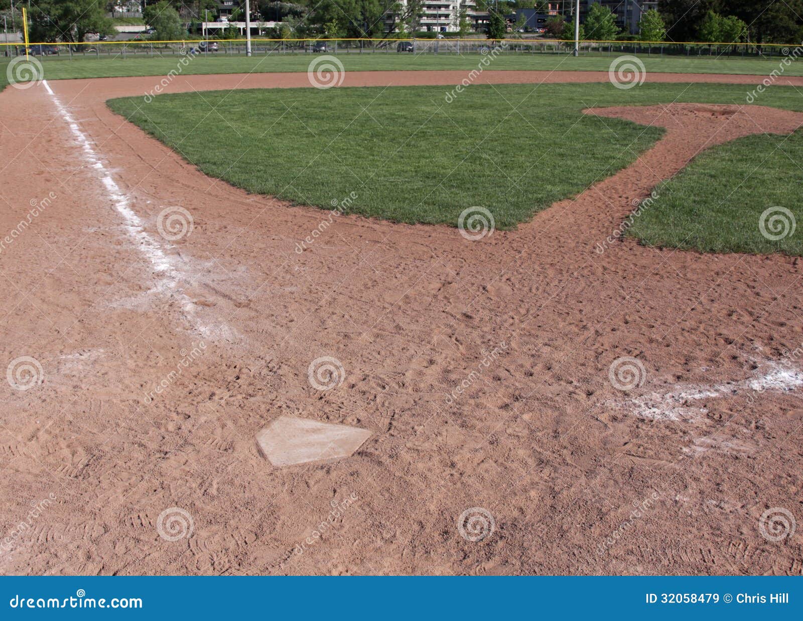Empty Baseball Field stock image. Image of baseball, field - 32058479