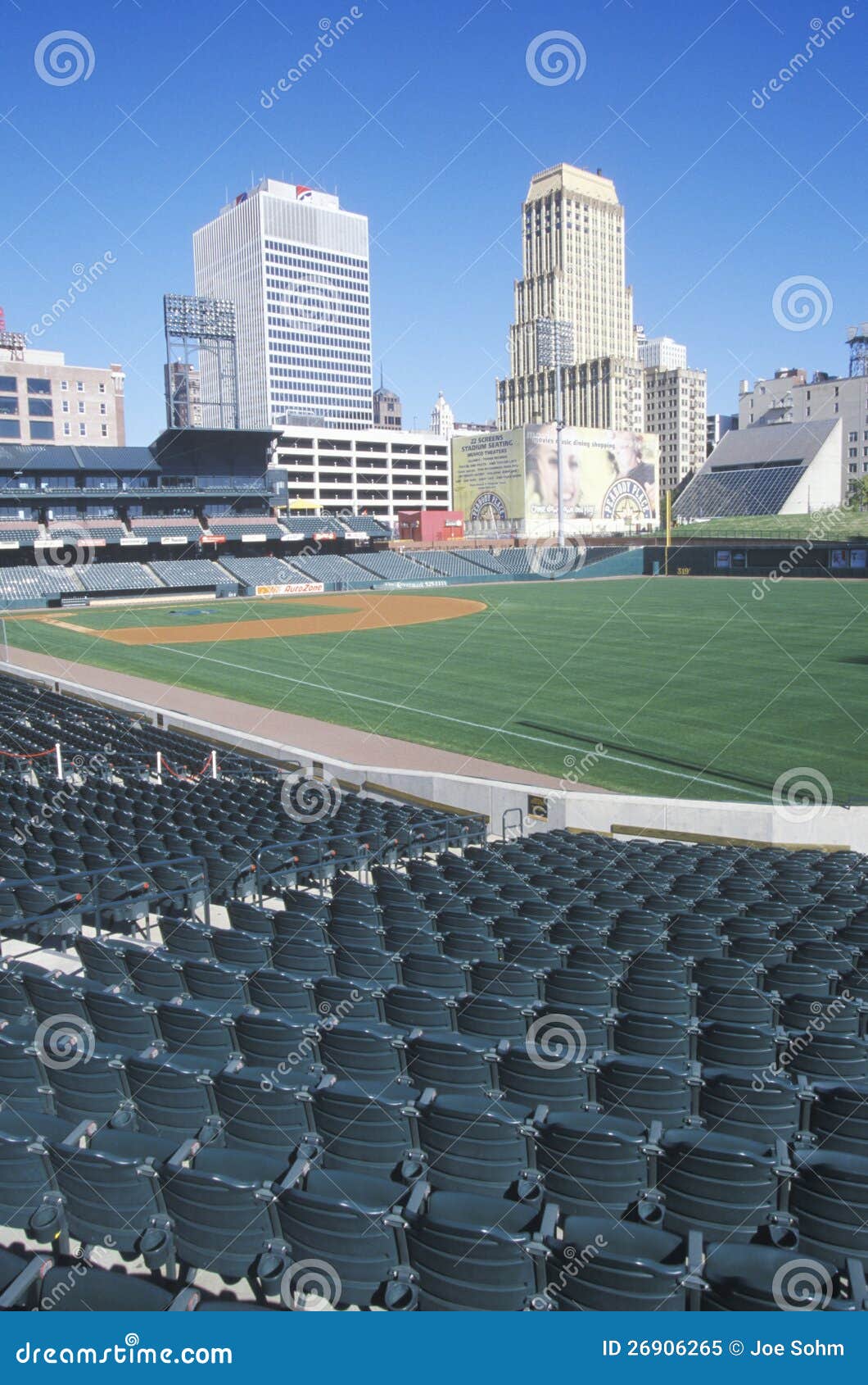 Empty baseball stadium editorial image. Image of empty - 26906265