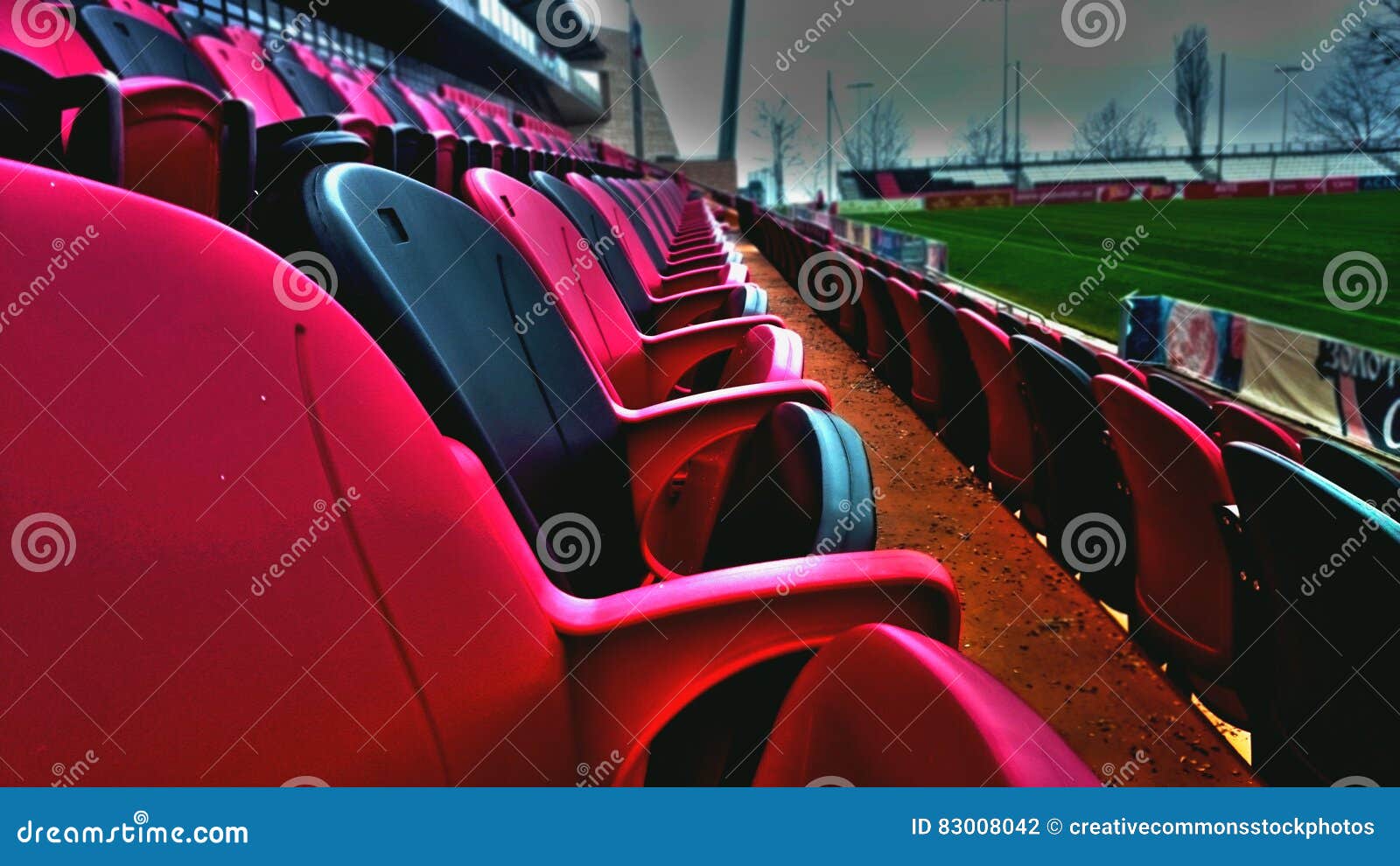 Empty Baseball Stadium Seats Picture. Image: 83008042