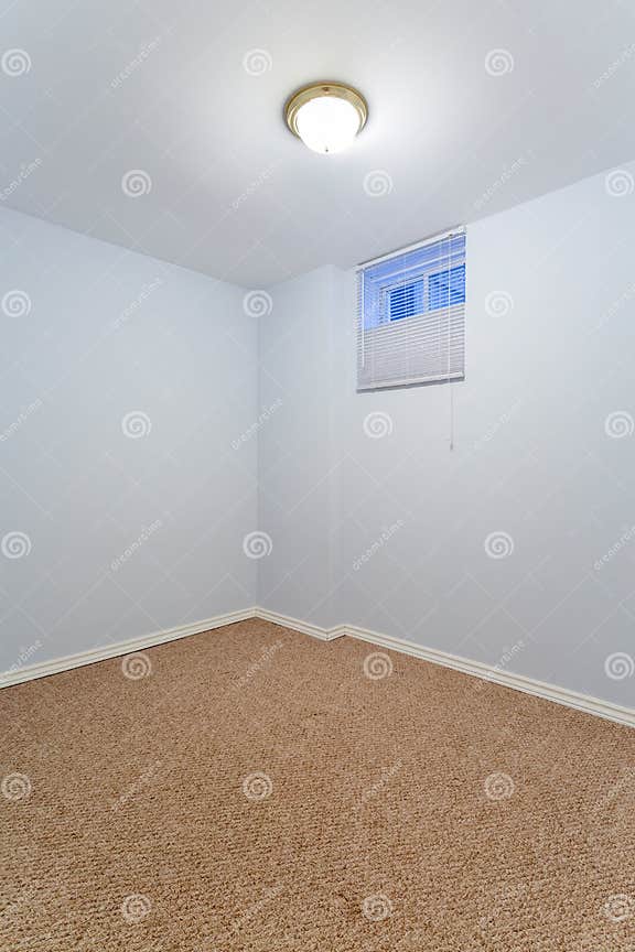 Empty basement bedroom stock photo. Image of design, carpet - 51984612