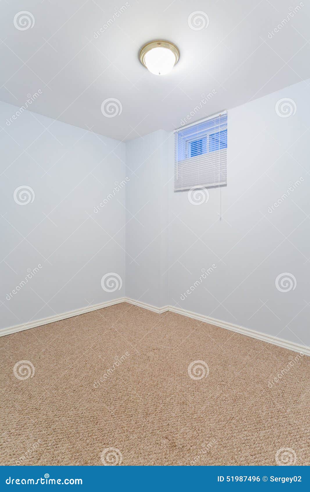 Empty basement bedroom stock photo. Image of style, domestic - 51987496