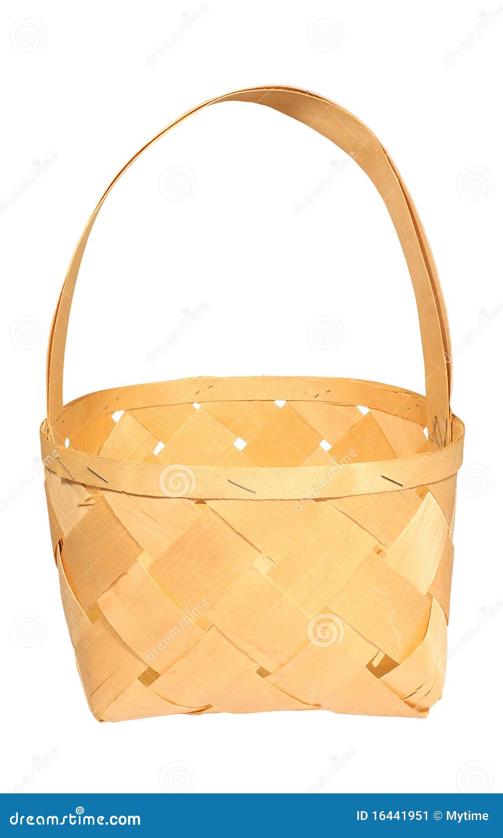 Empty basket stock image. Image of basket, isolated, horizontally ...