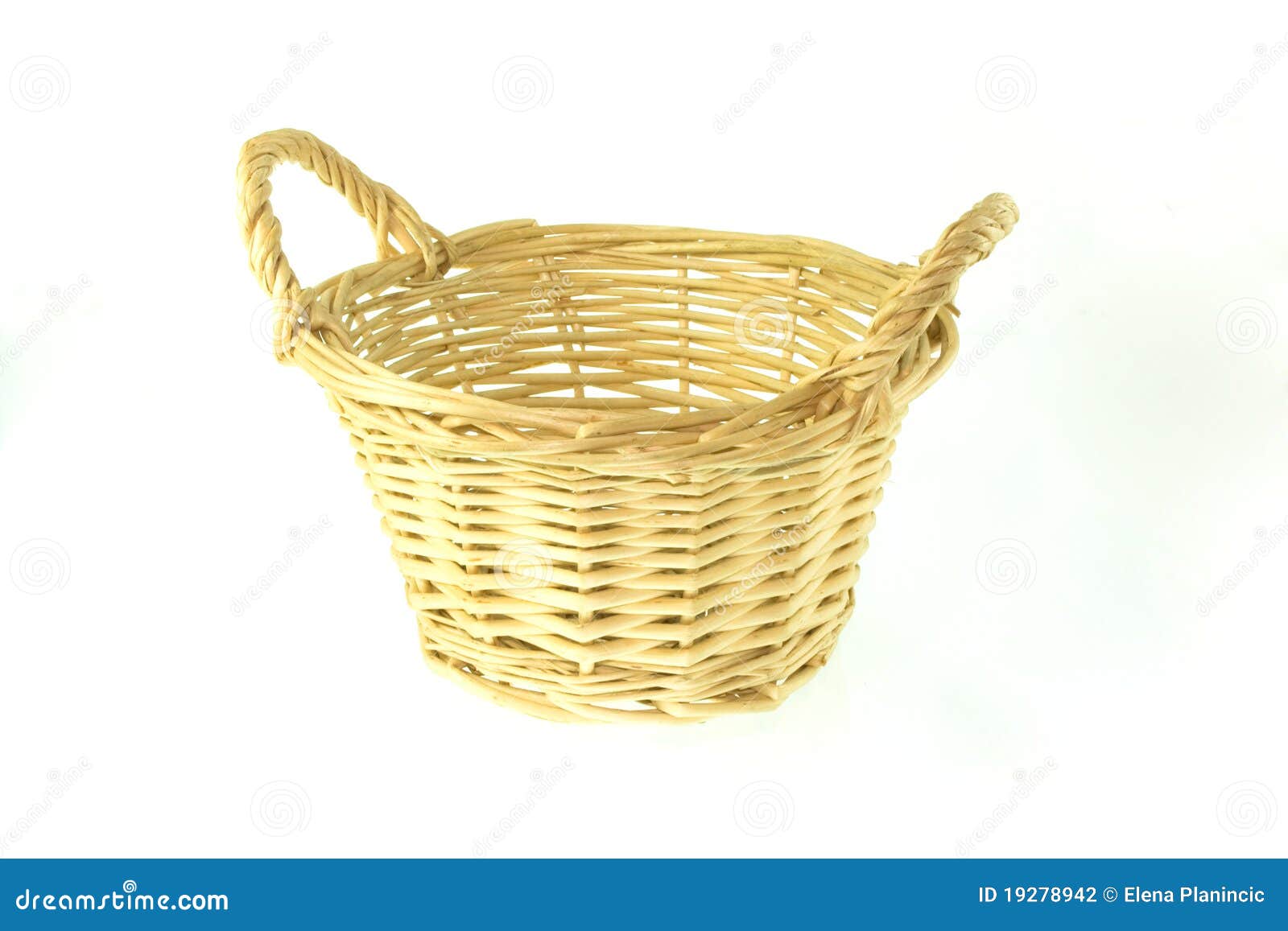 Empty basket stock photo. Image of straw, decoration - 19278942