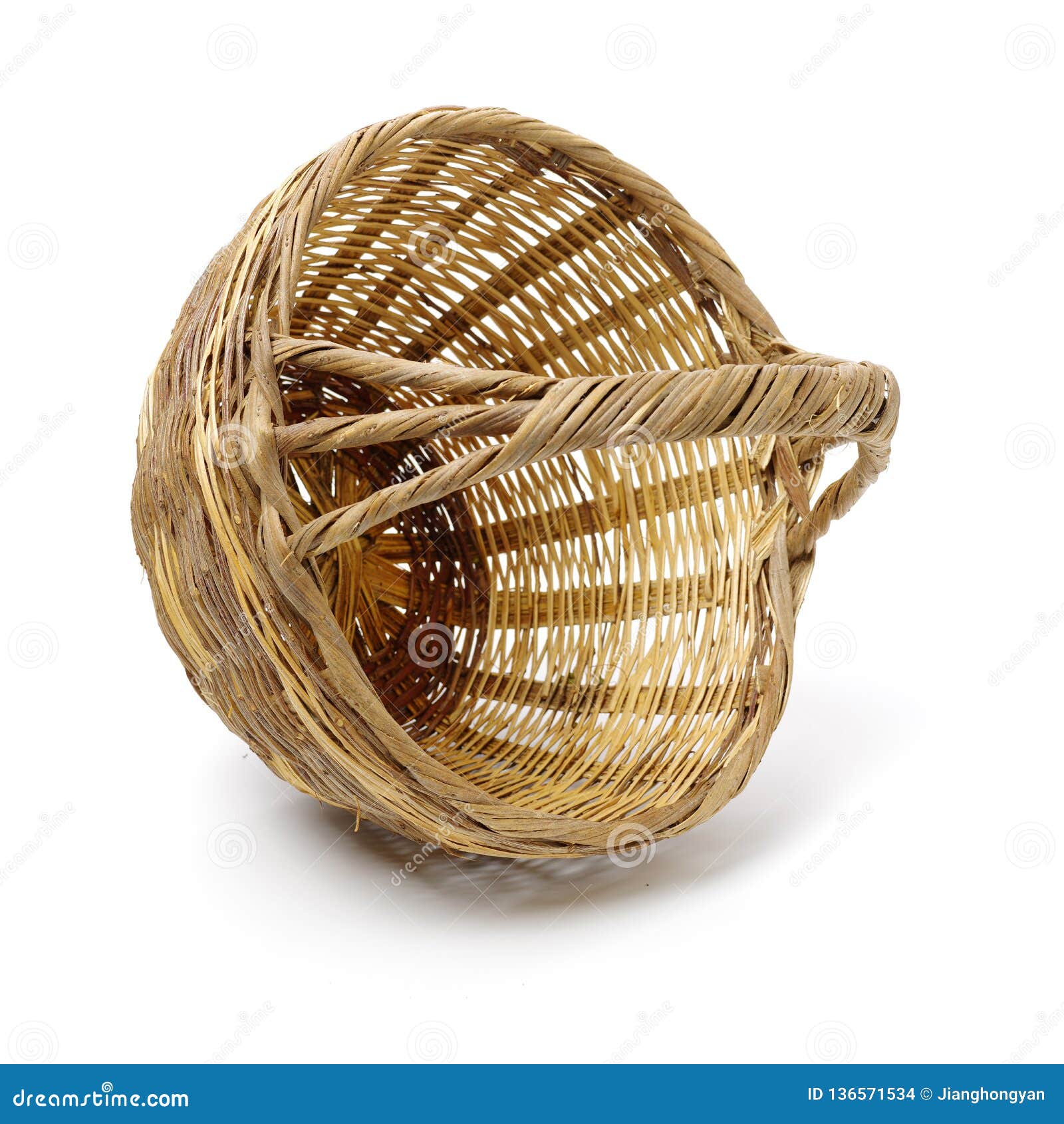 Empty basket stock photo. Image of carry, rough, white - 136571534