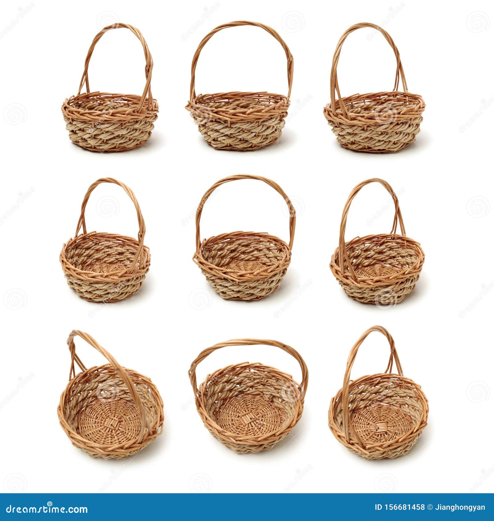 Empty basket stock photo. Image of space, craft, handmade - 156681458