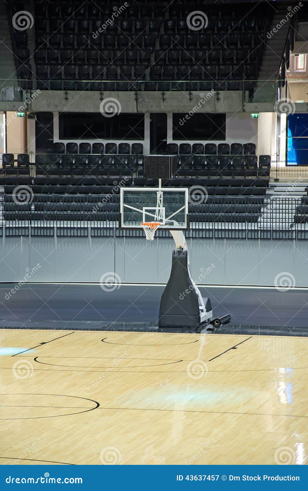 Empty basketball arena. stock image. Image of college - 43637457