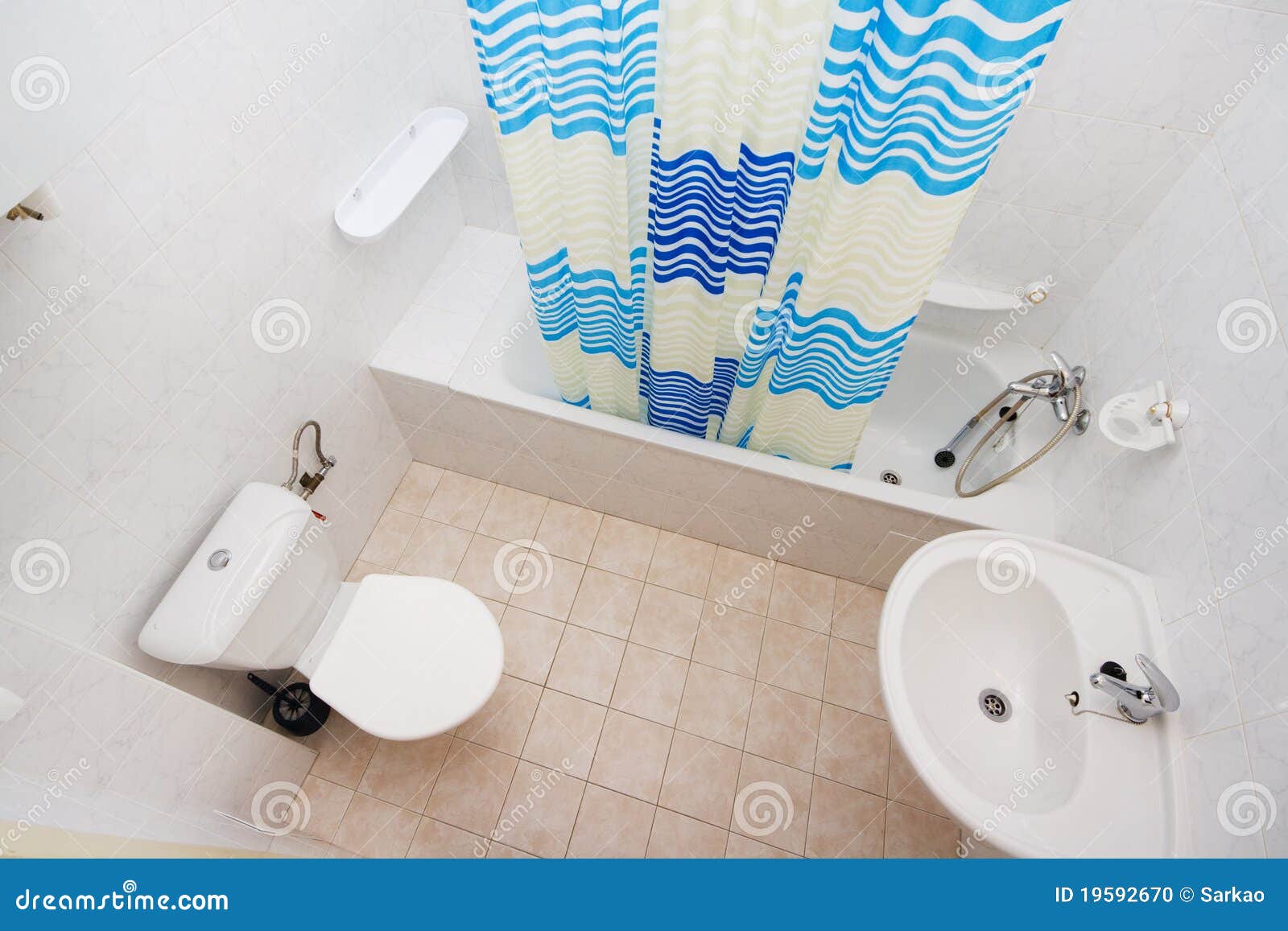 Empty bathroom stock photo. Image of gray, blue, white - 19592670