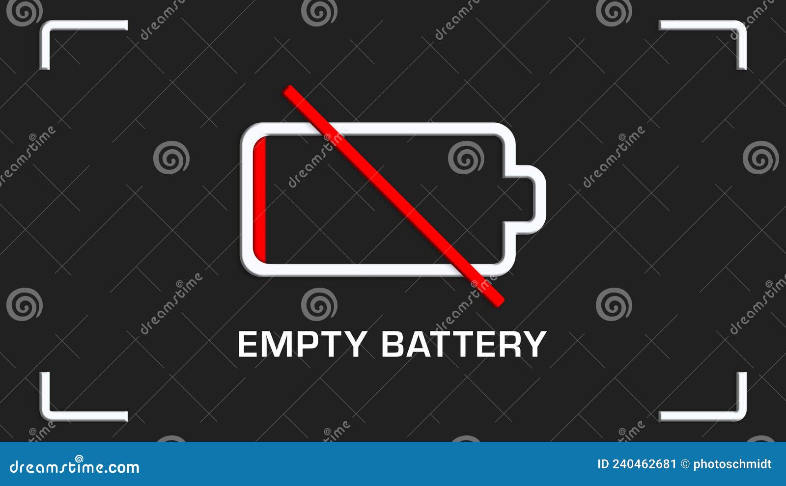 Empty Battery Symbol. Electrical Illustrations Set. Vector. Electric ...