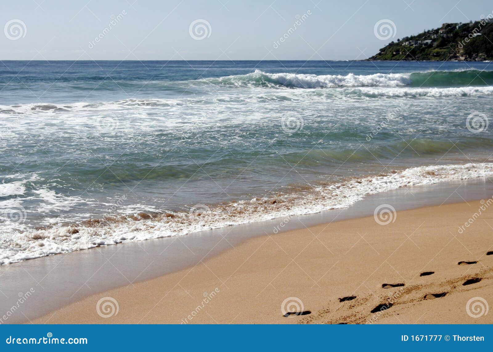 Empty Beach stock image. Image of ocean, sandy, island - 1671777