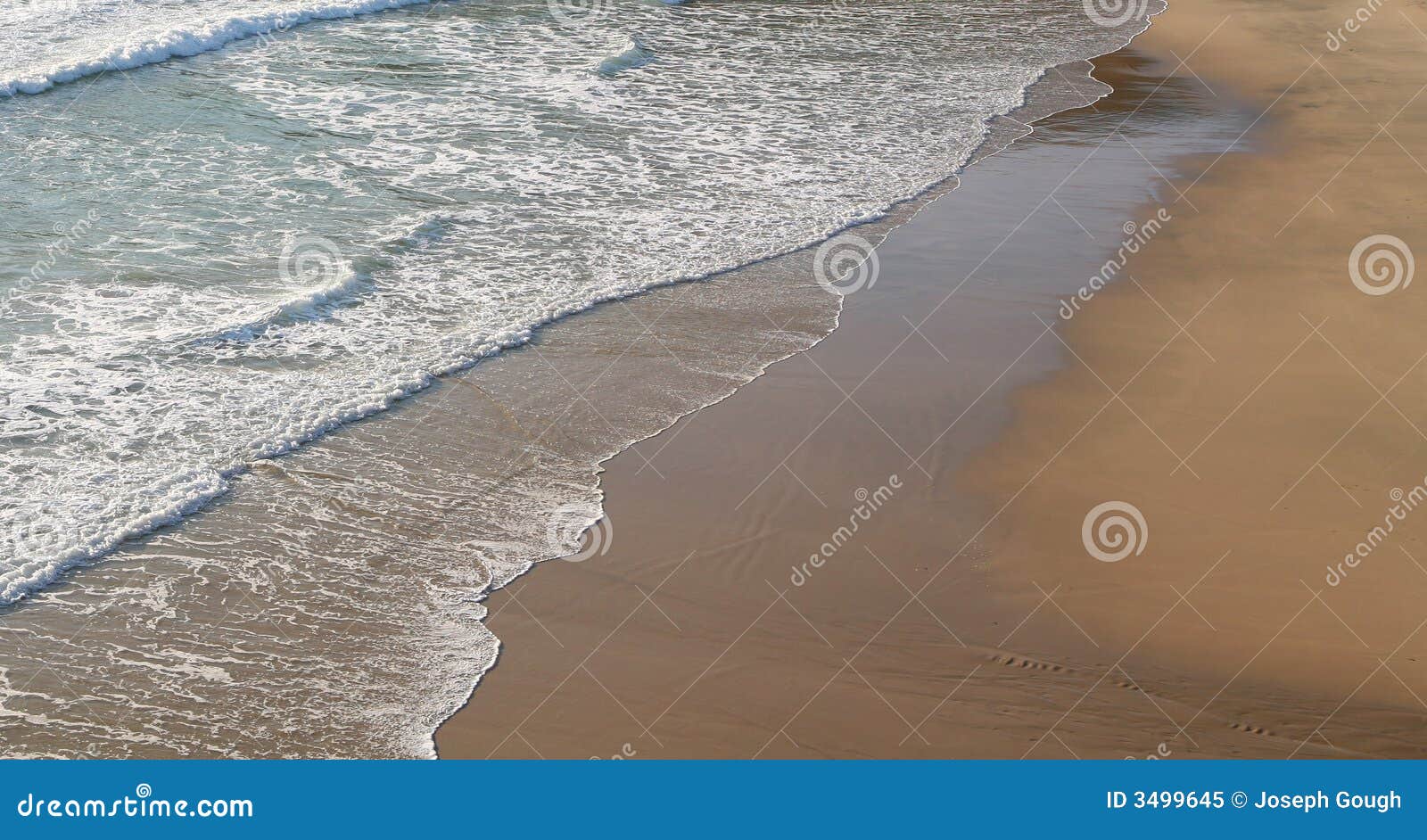 Empty Beach stock image. Image of copyspace, tide, surf - 3499645