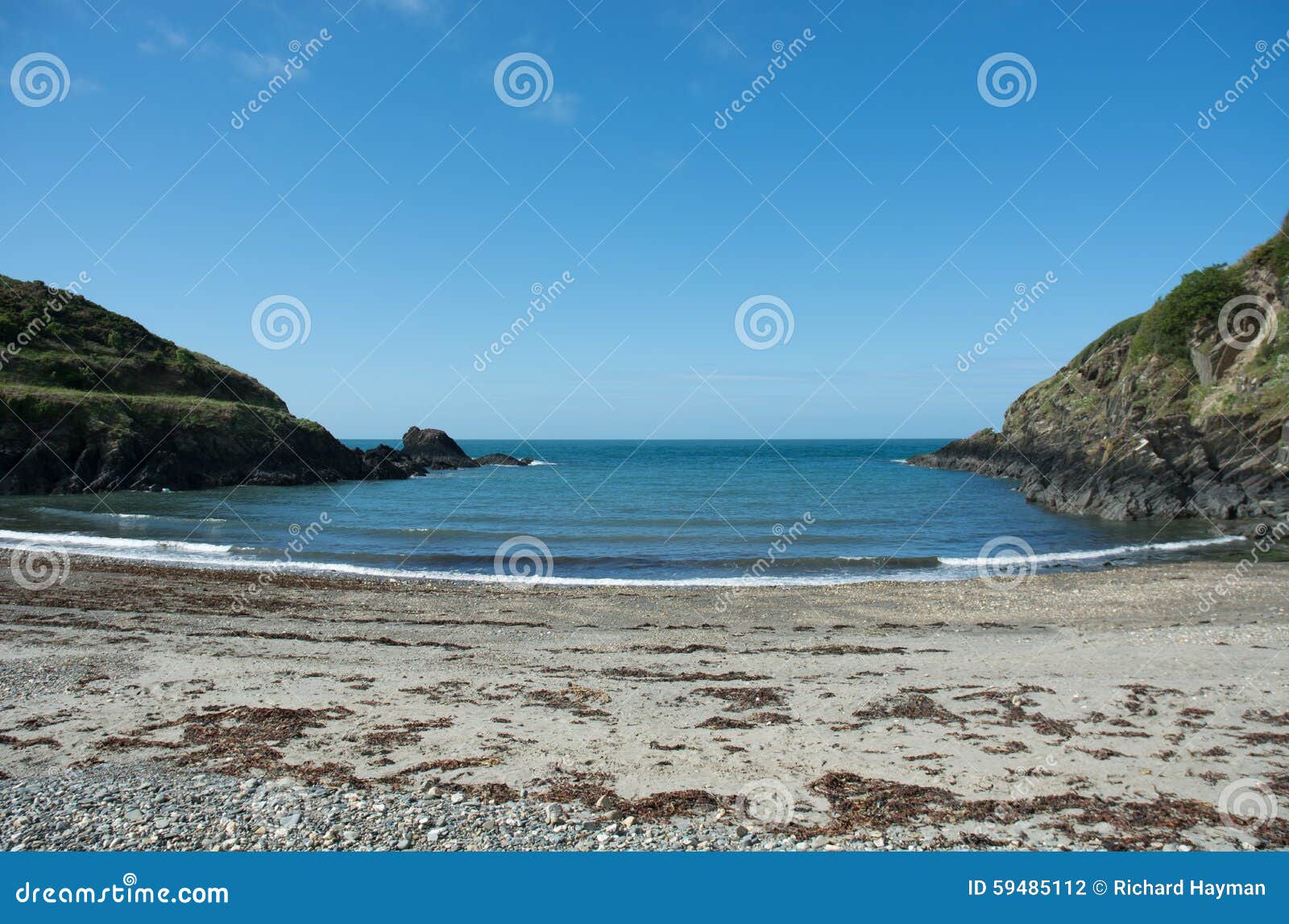 Empty beach stock photo. Image of beach, coastline, inlet - 59485112