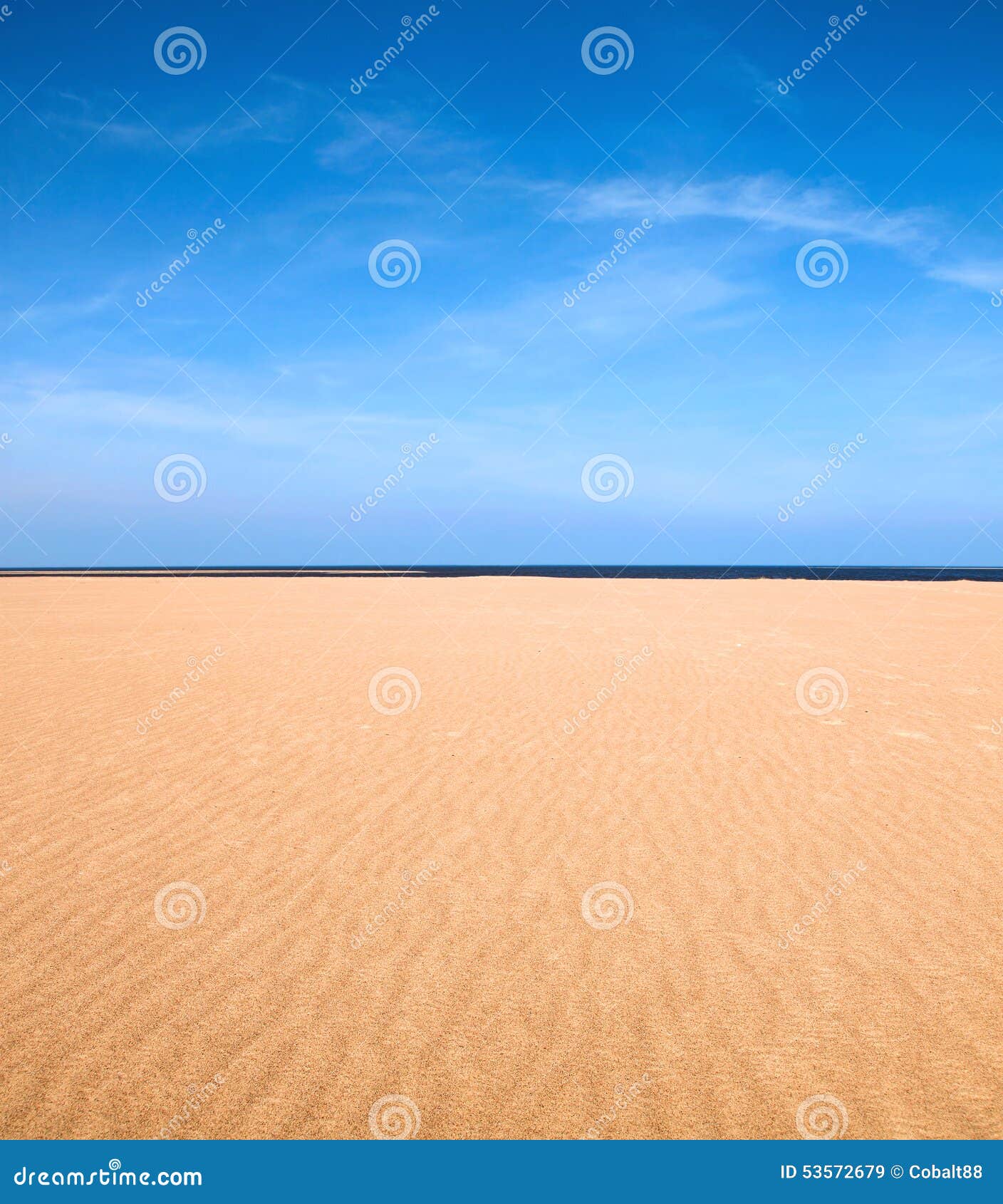 Empty beach scene stock image. Image of idyllic, summertime - 53572679