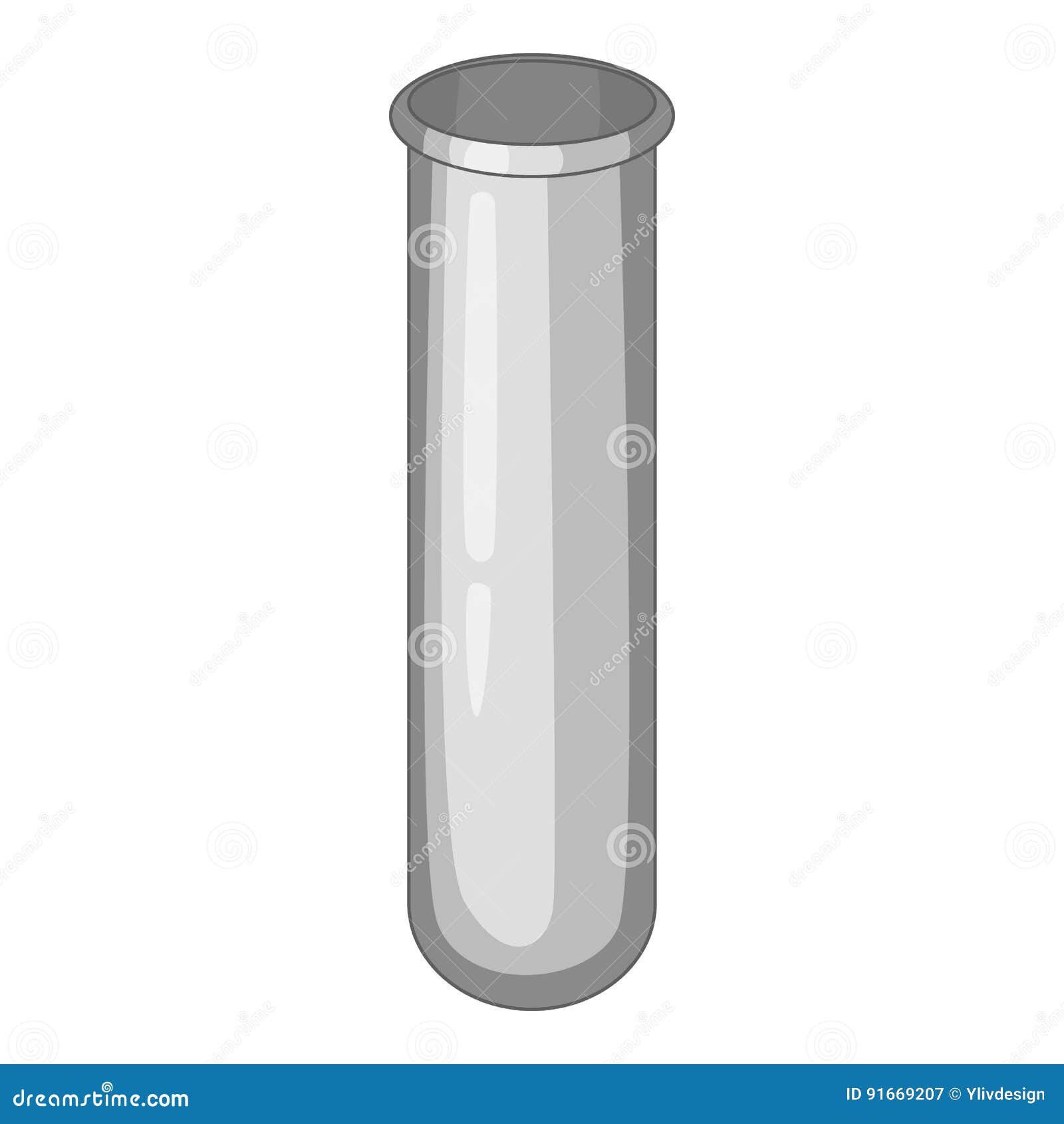 Empty Beaker Icon Monochrome Stock Vector - Illustration of empty ...