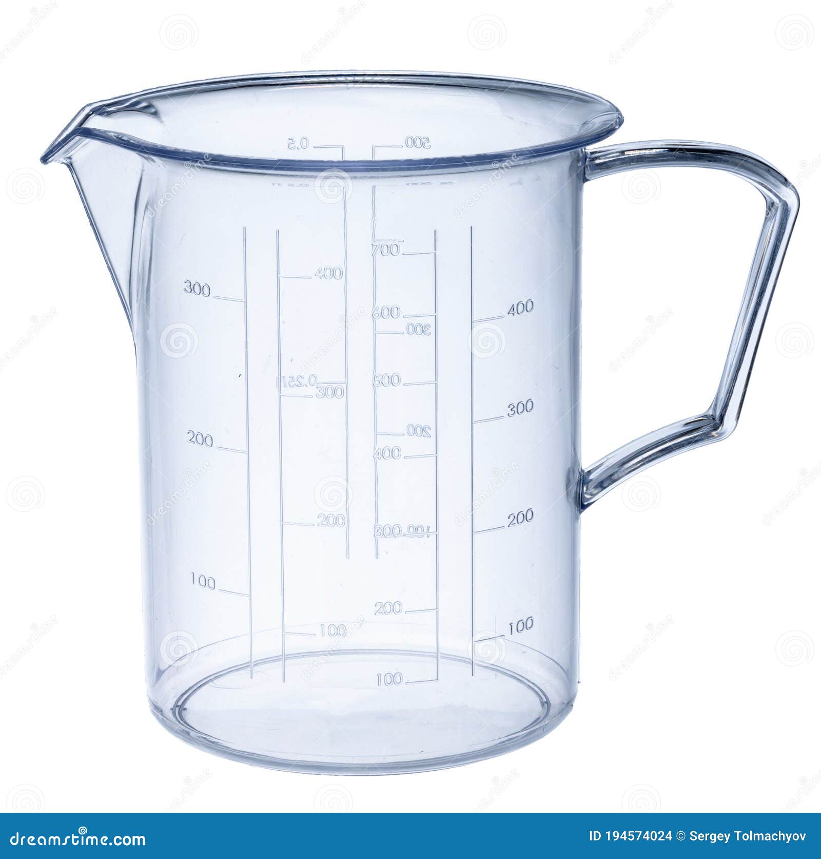 Empty Beaker Isolated on White Background Close Up Stock Photo - Image ...