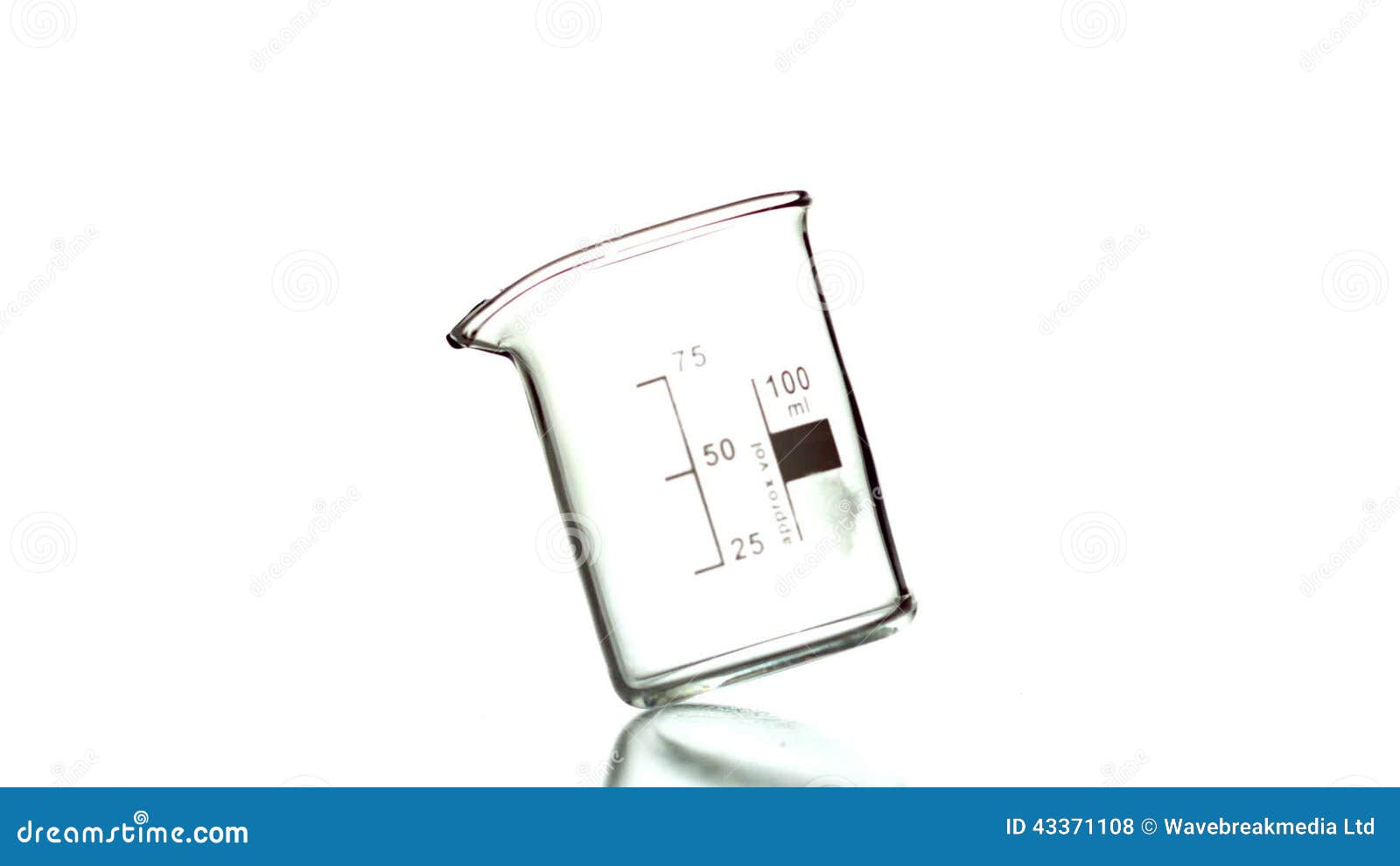 Empty Beaker Spinning on White Background Stock Footage - Video of ...