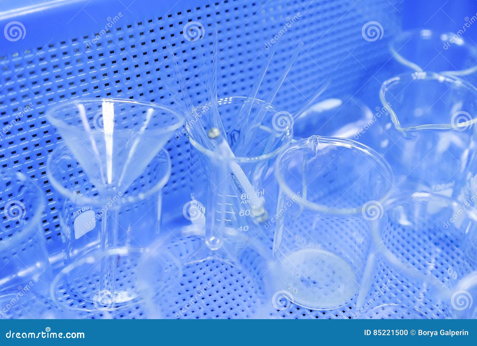 Empty beakers stock photo. Image of measurement, microbiology - 85221500