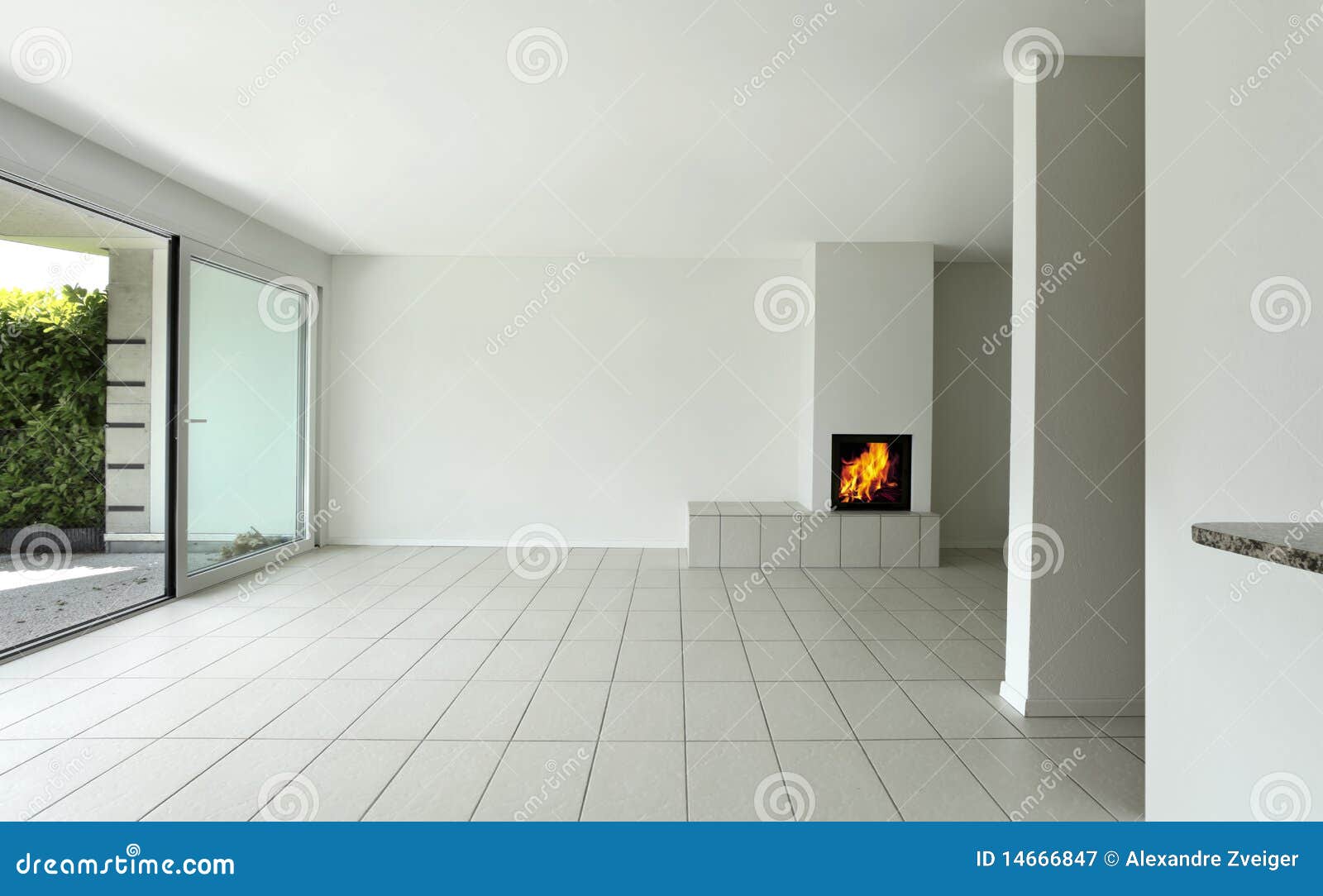 Empty beautiful flat stock image. Image of livingroom - 14666847