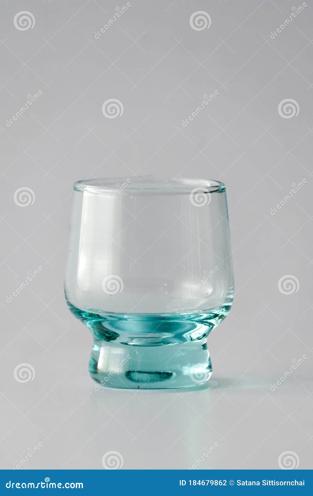 Empty Glass Cup on White Background Stock Photo - Image of crystal ...