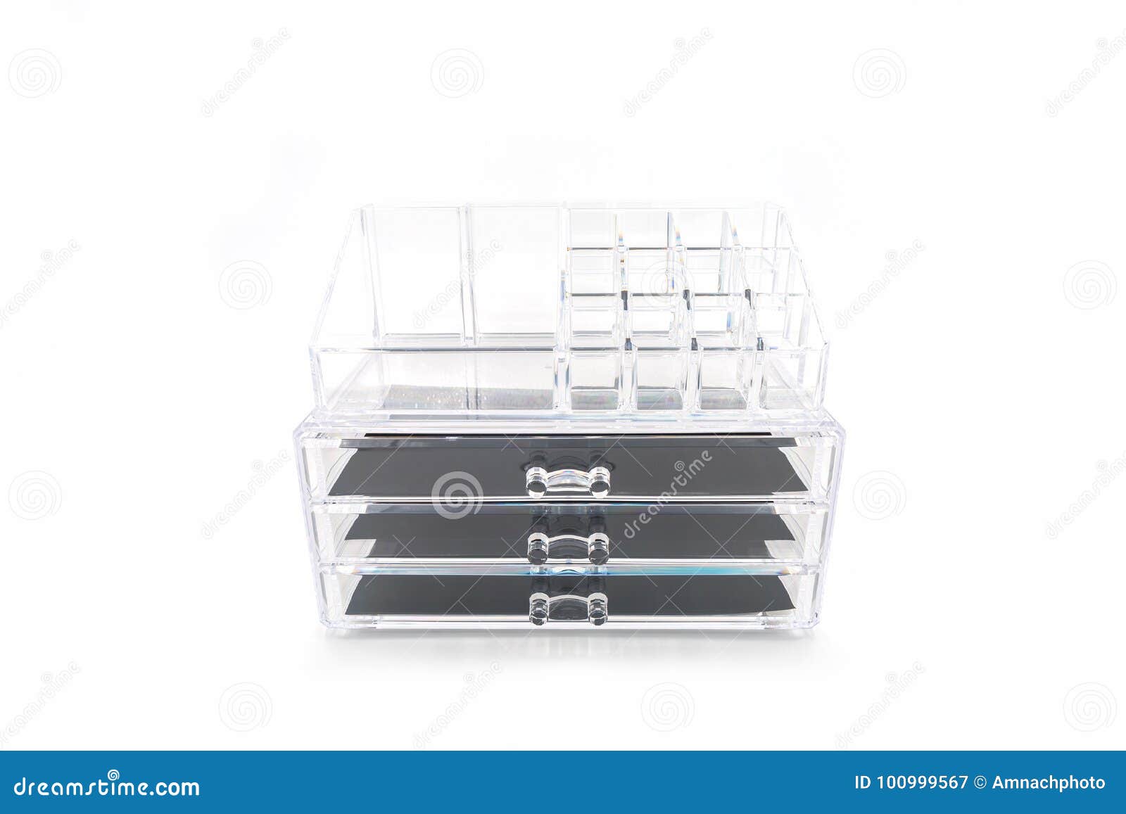 Empty beauty acrylic box. stock image. Image of small - 100999567