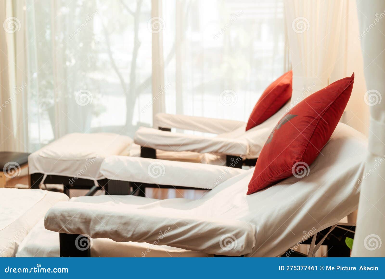 Empty Bed Massage in Room at Spa Salon Stock Image - Image of home ...