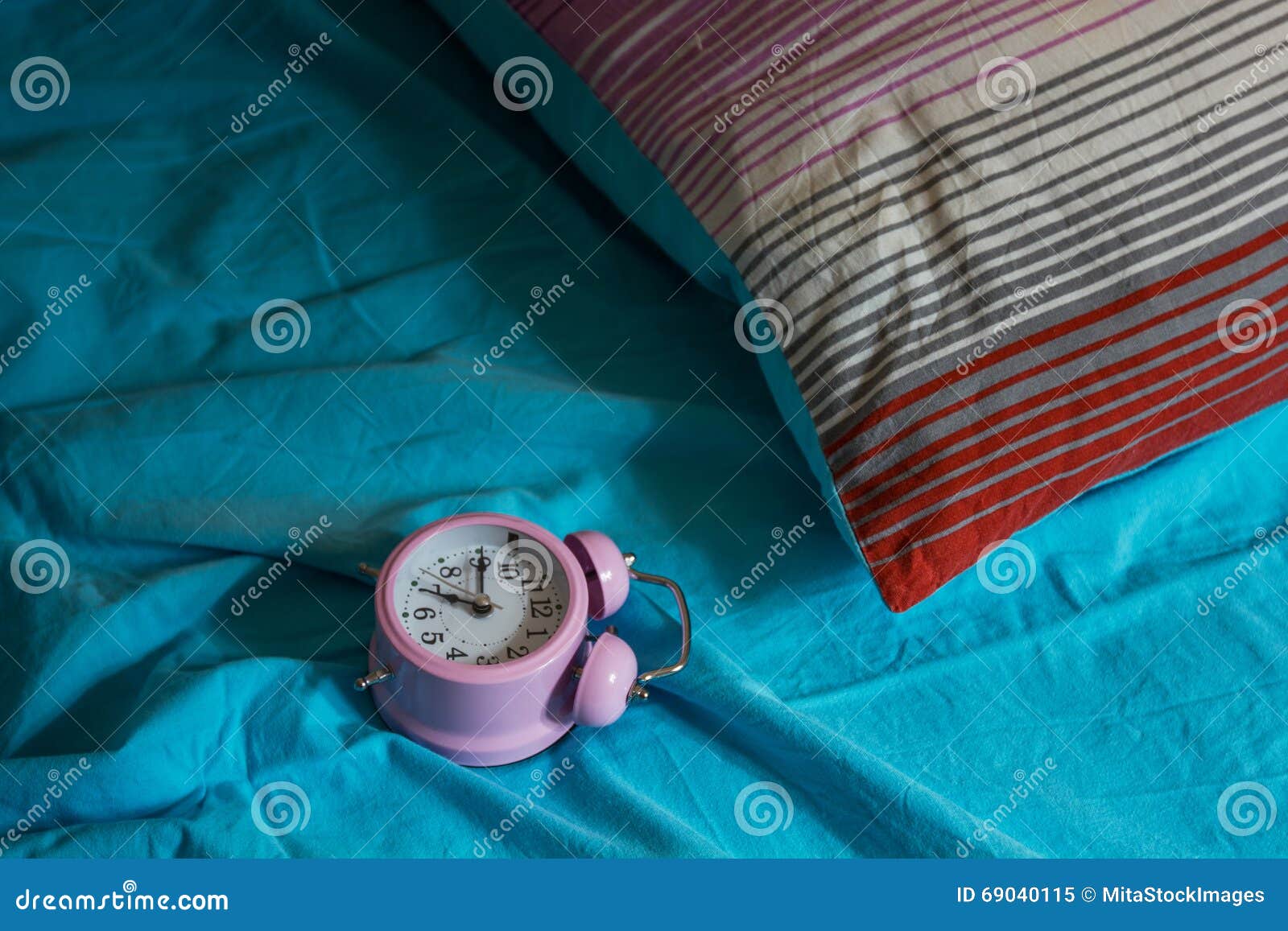 Empty Bed after Sleeping stock image. Image of background - 69040115