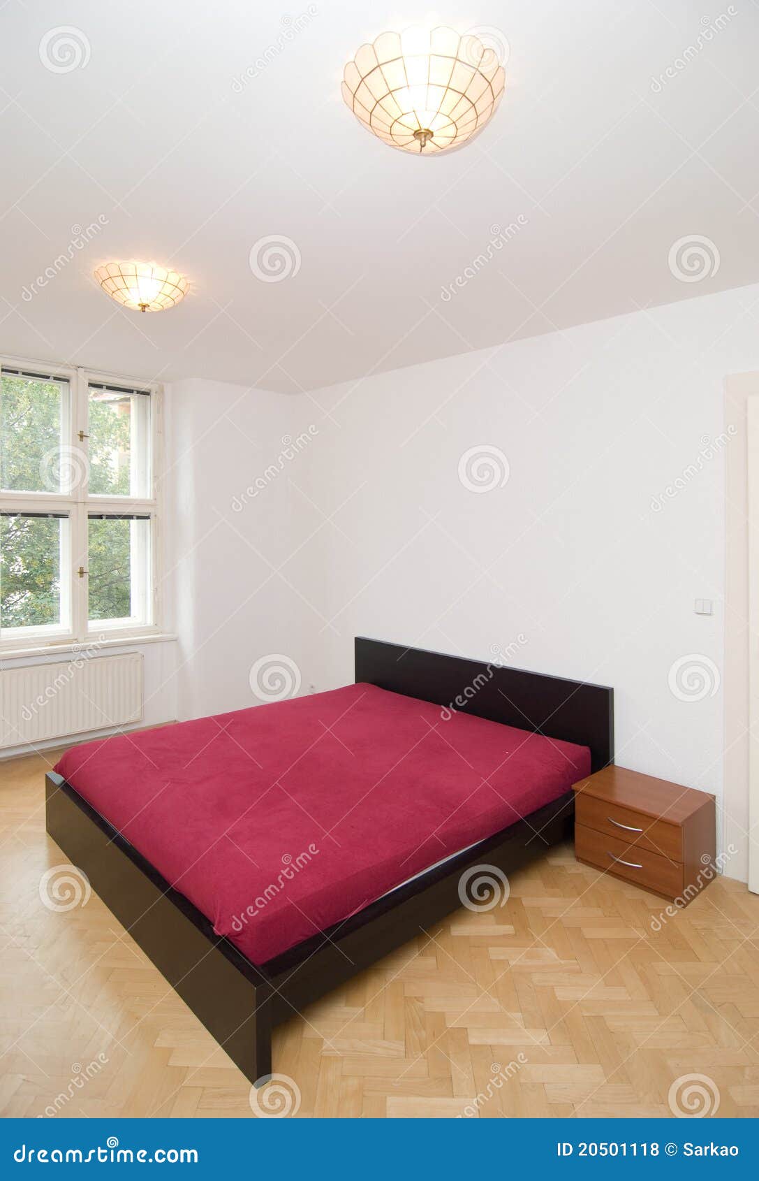 Empty bedroom stock photo. Image of home, room, interior - 20501118