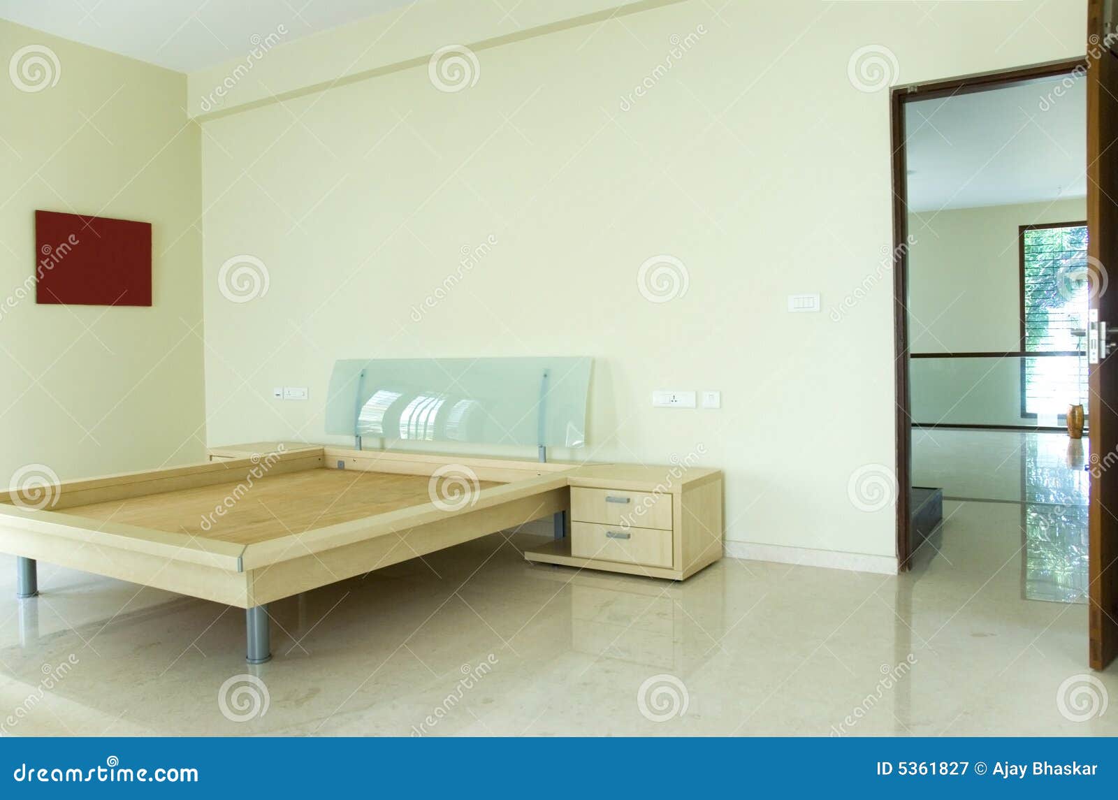 Empty bedroom stock image. Image of modern, bedroom, inside - 5361827